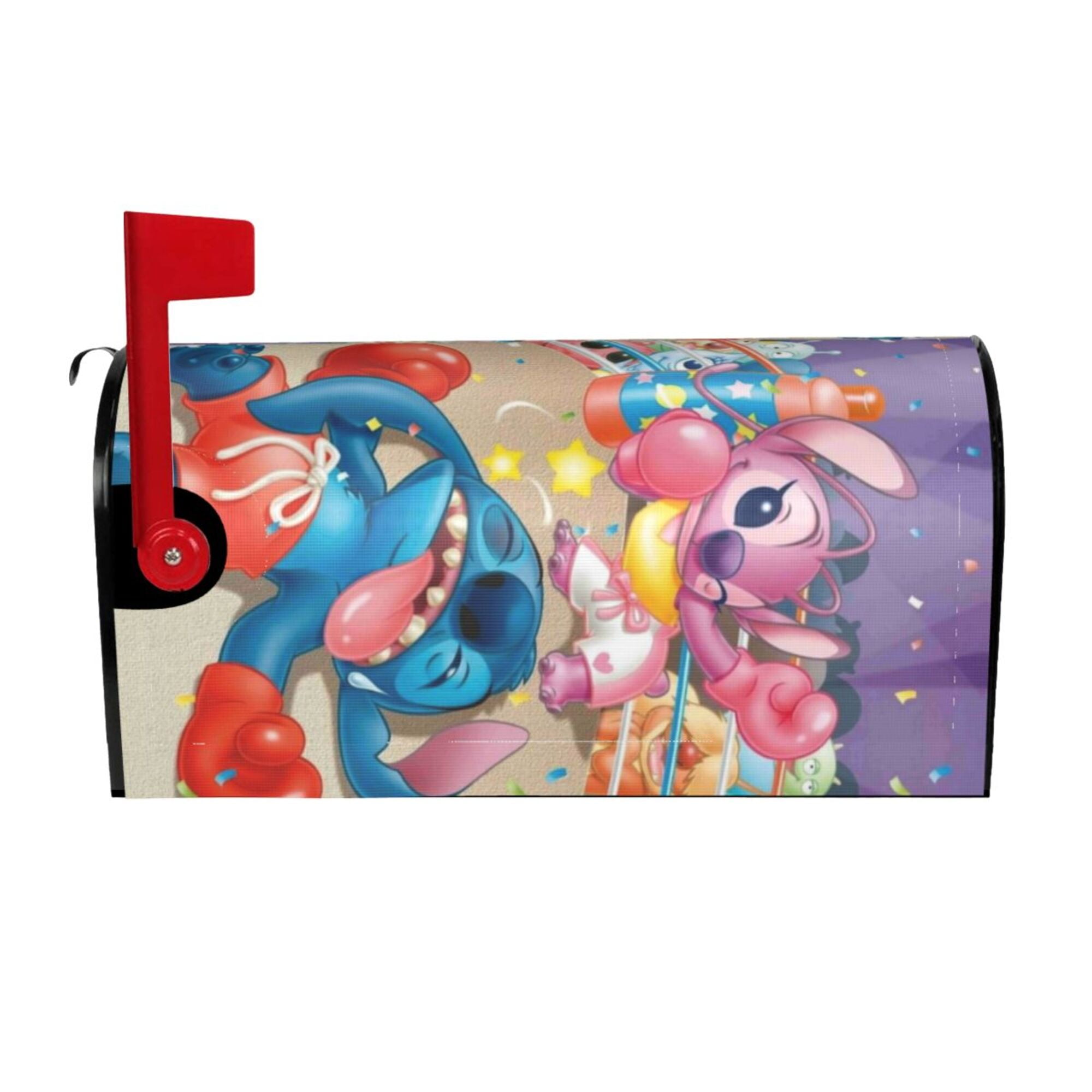 Cartoon Lilo & Stitch Mailbox Cover Magnetic Standard Size 25.5x21 in ...