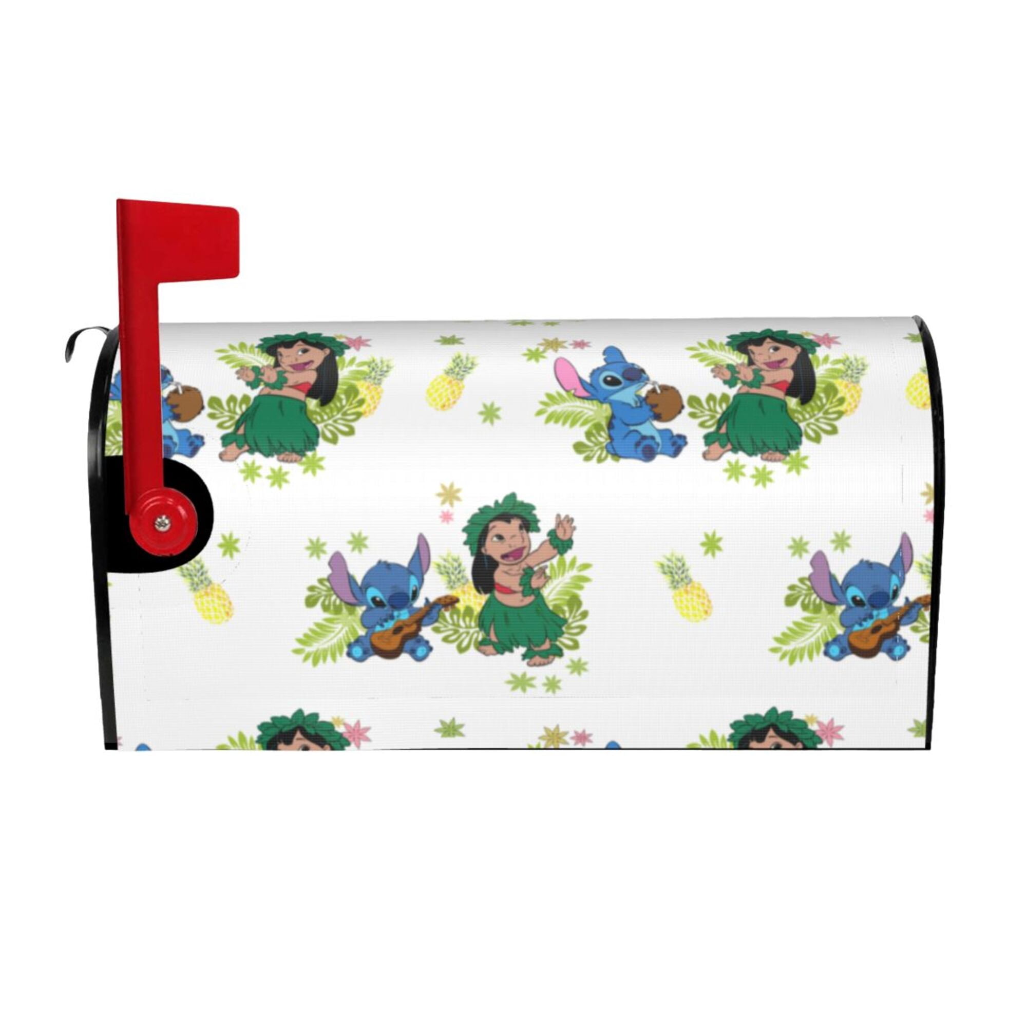 Cartoon Lilo & Stitch Mailbox Cover Magnetic Standard Size 25.5x21 in ...