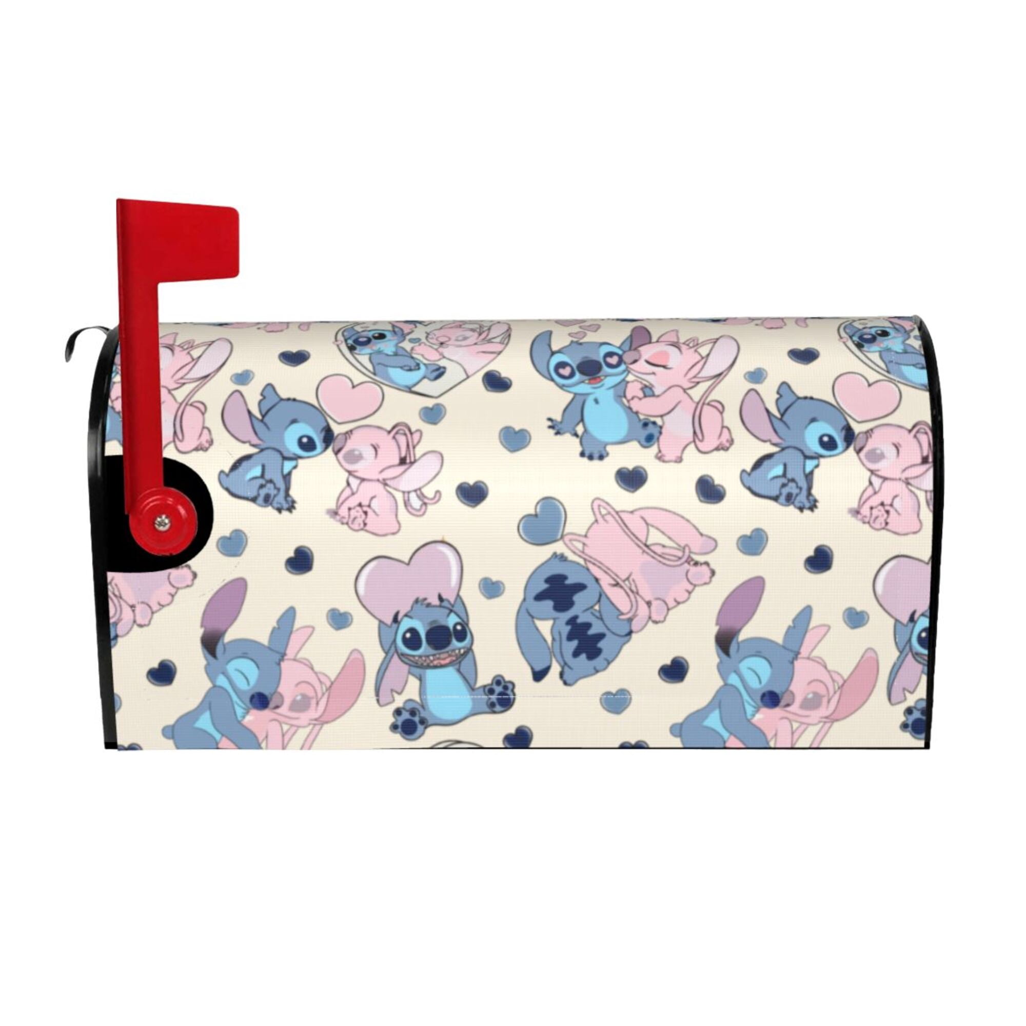 Cartoon Lilo & Stitch Mailbox Cover Magnetic Standard Size 25.5x21 in ...