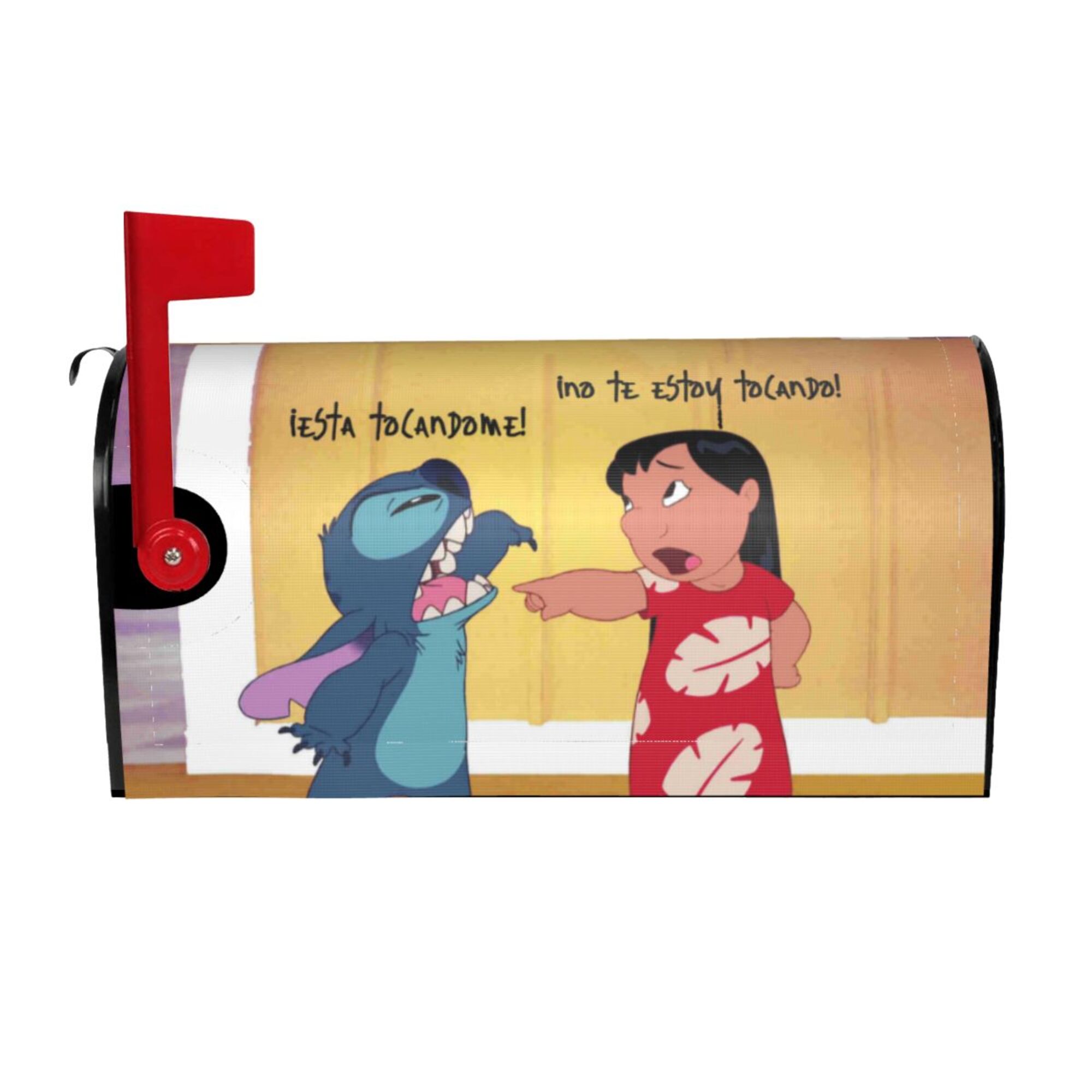 Cartoon Lilo & Stitch Mailbox Cover Magnetic Standard Size 25.5x21 in ...