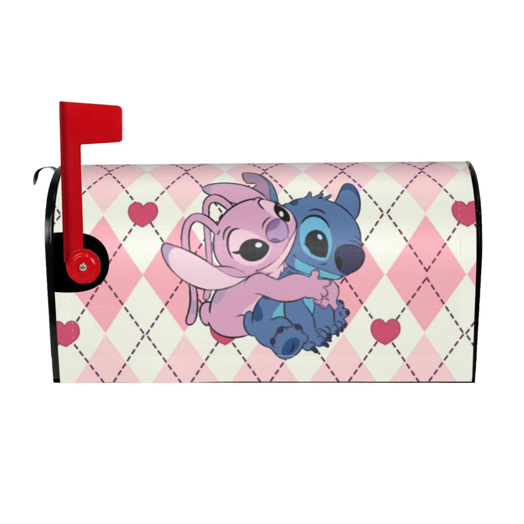 Cartoon Lilo & Stitch Mailbox Cover Magnetic Standard Size 25.5x21 in ...