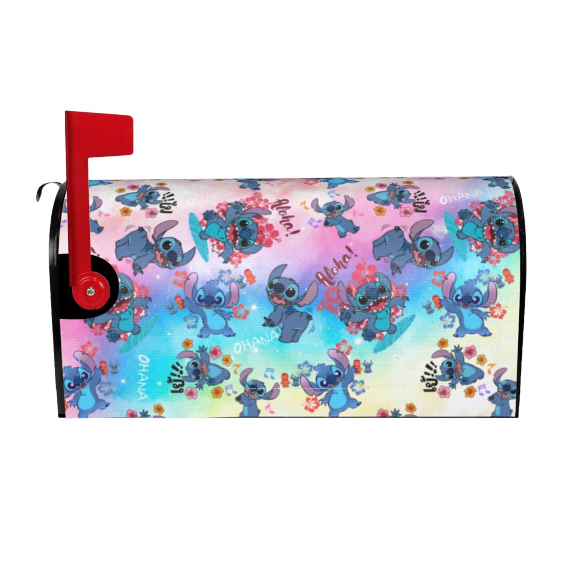 Cartoon Lilo & Stitch Mailbox Cover Magnetic Standard Size 25.5x21 in ...