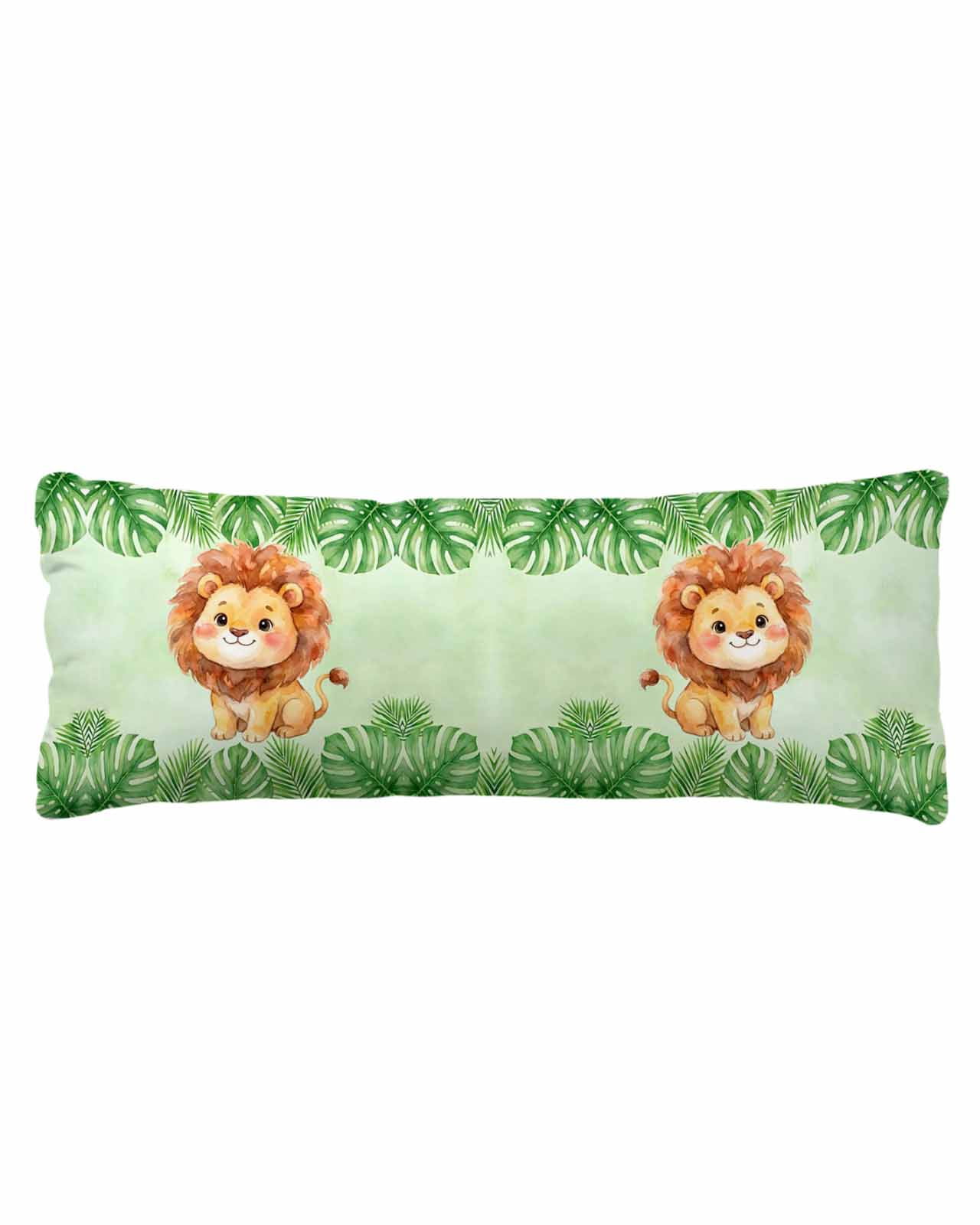 Cartoon Lion Body Pillow Cover 20 x 54 Inch Decorative Pillow Cover ...