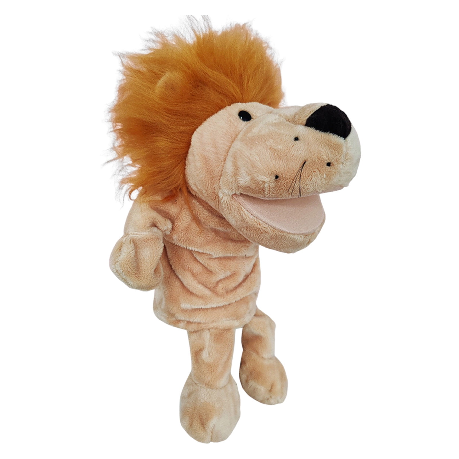Cartoon Lion Hand Puppet Doll, Interactive Tease Cat Hand Puppet with ...