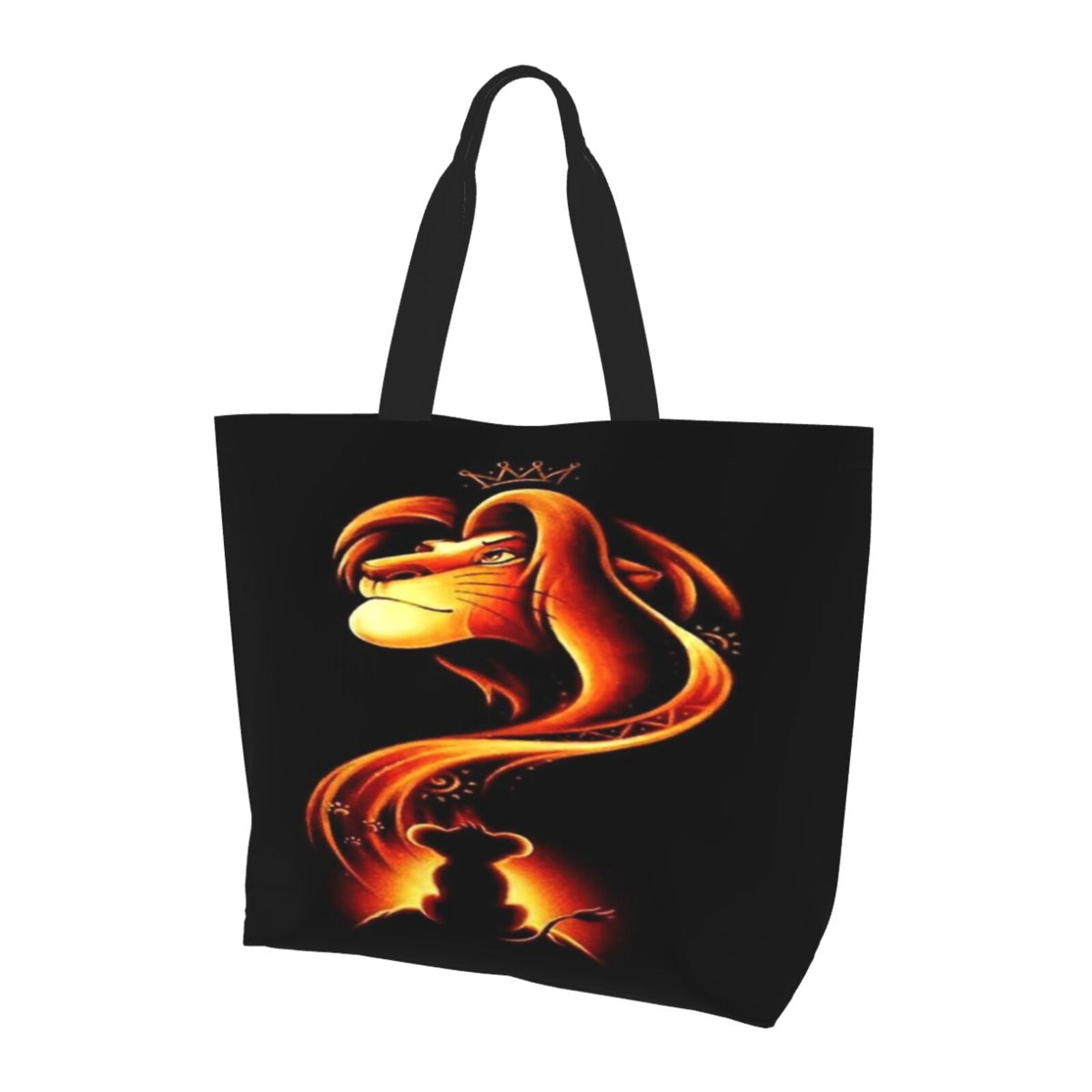 Cartoon Lion Kin Totes Bag Shopping Shoulder Bags for Women Foldable ...