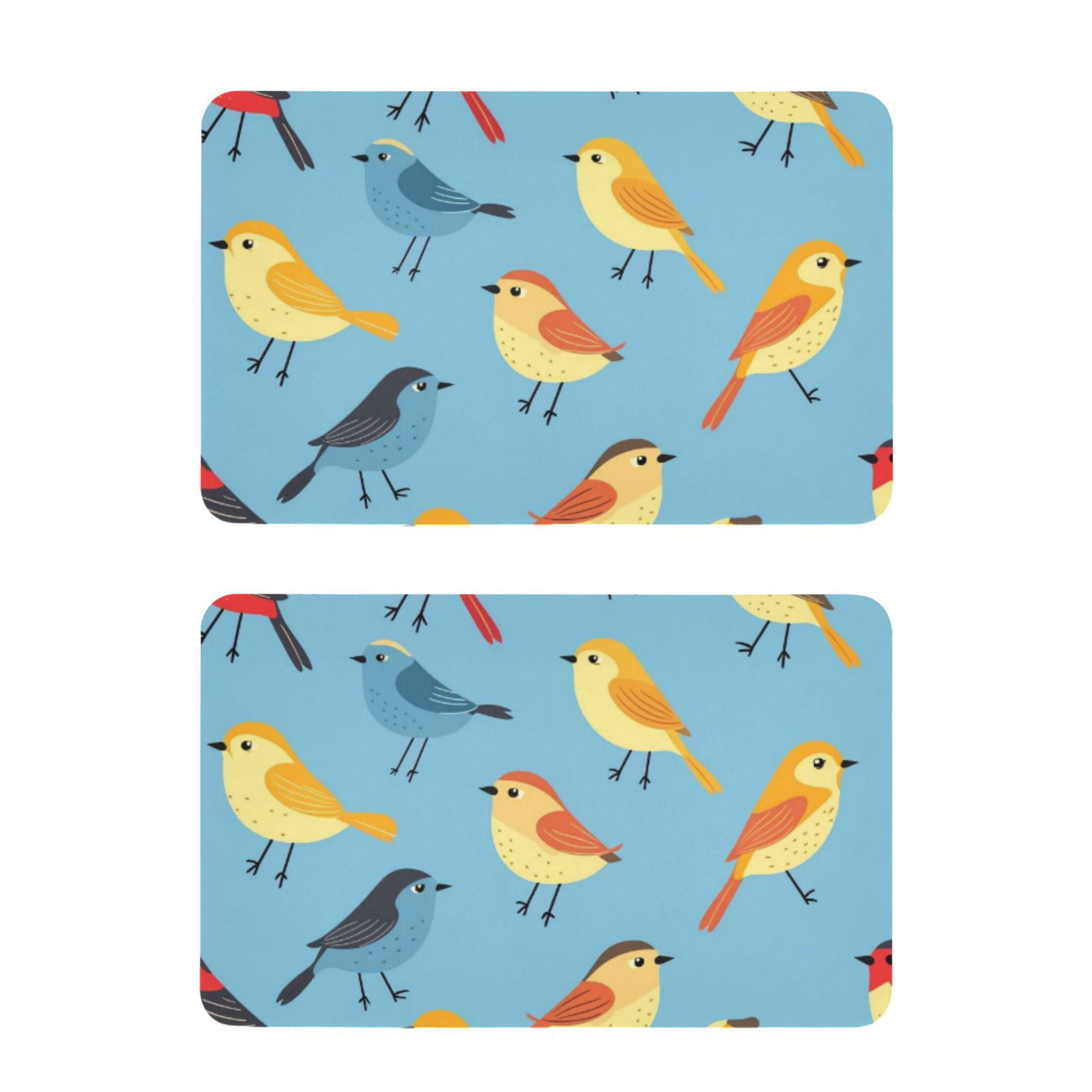 Cartoon Little Birds Refrigerator Magnet Stickers Square Fridge ...