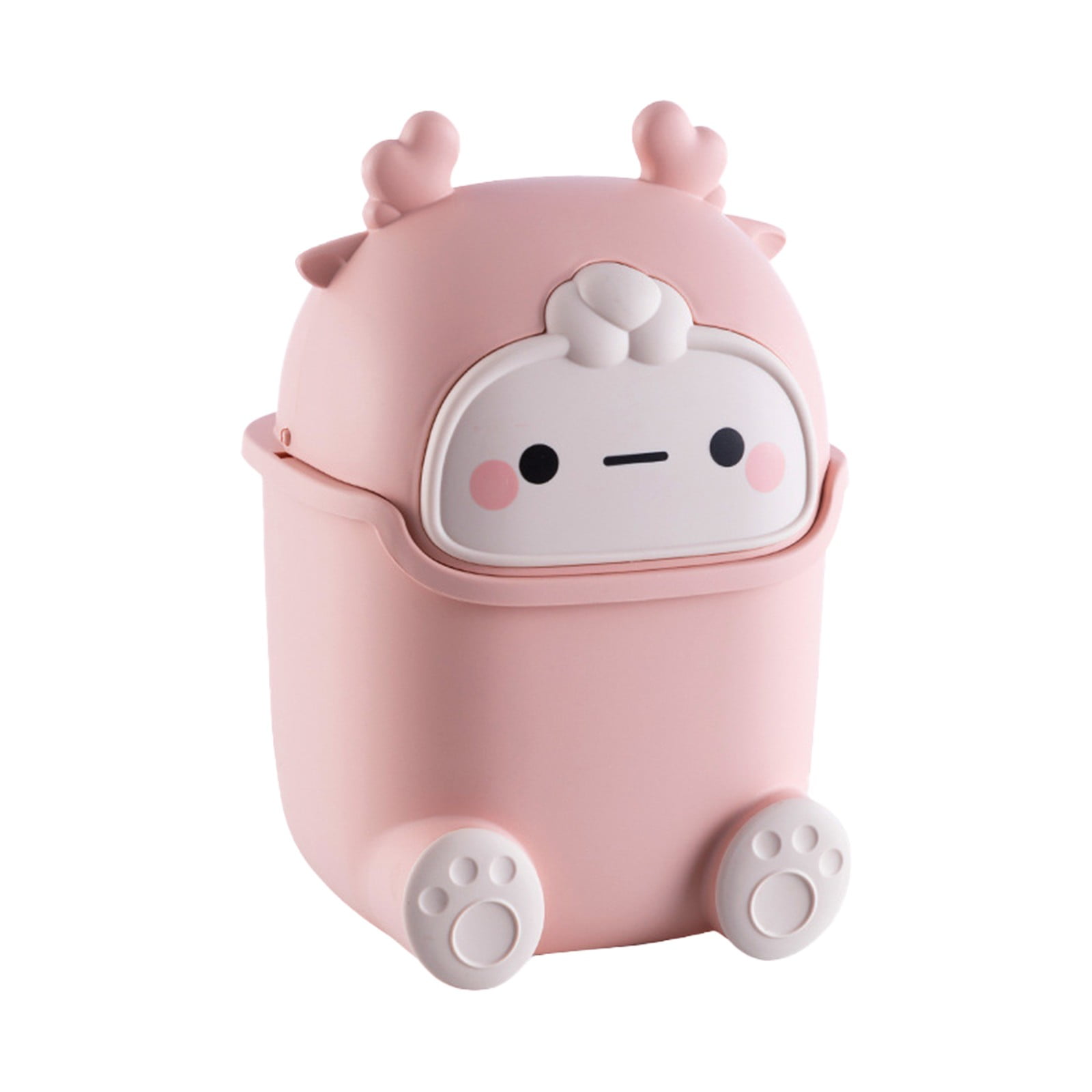 Cartoon Little Dinosaur Desktop Can Home Office Study Clamshell Storage ...