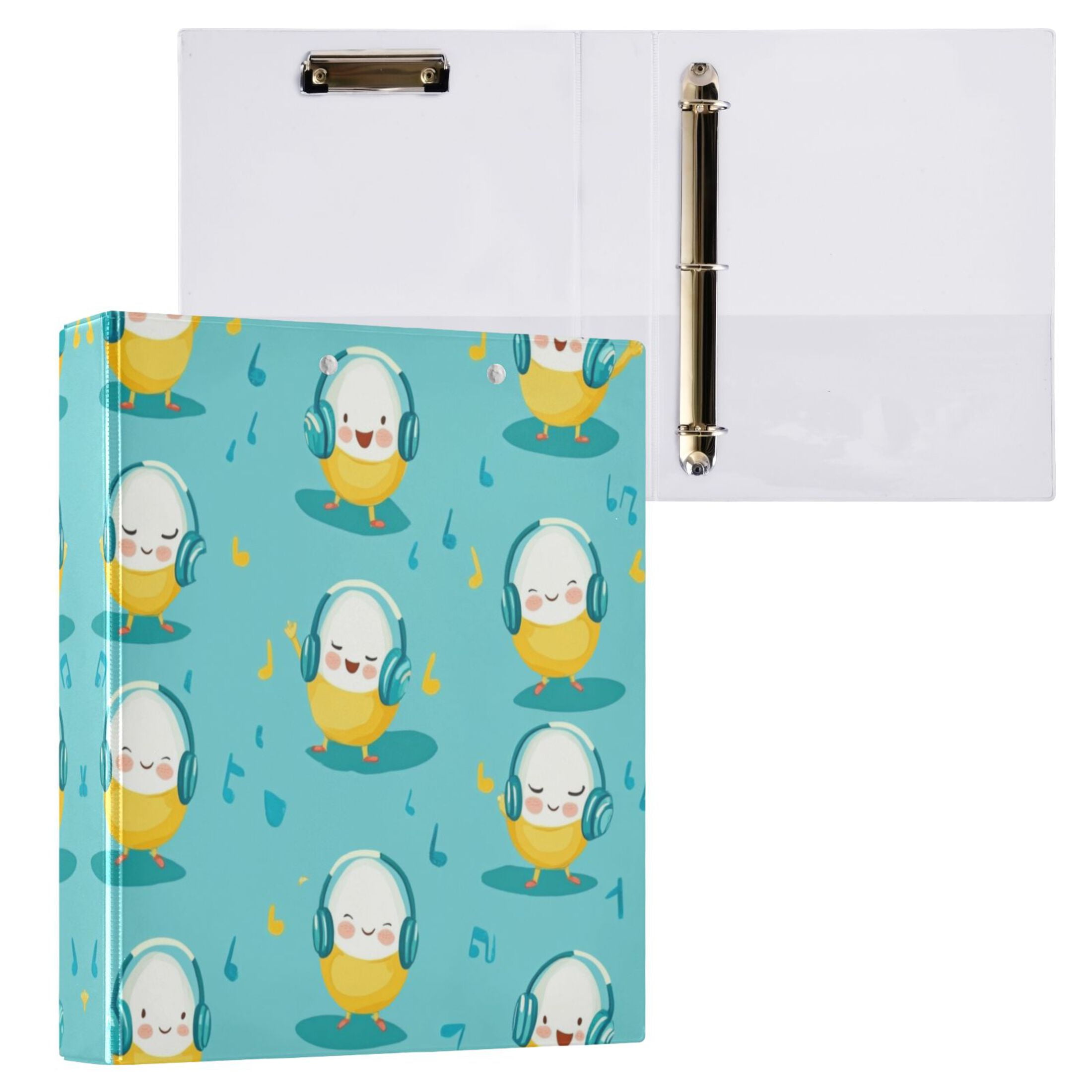 Cartoon Little Eggs 3 Ring Hardcover Binders 1.5in Round Rings for ...