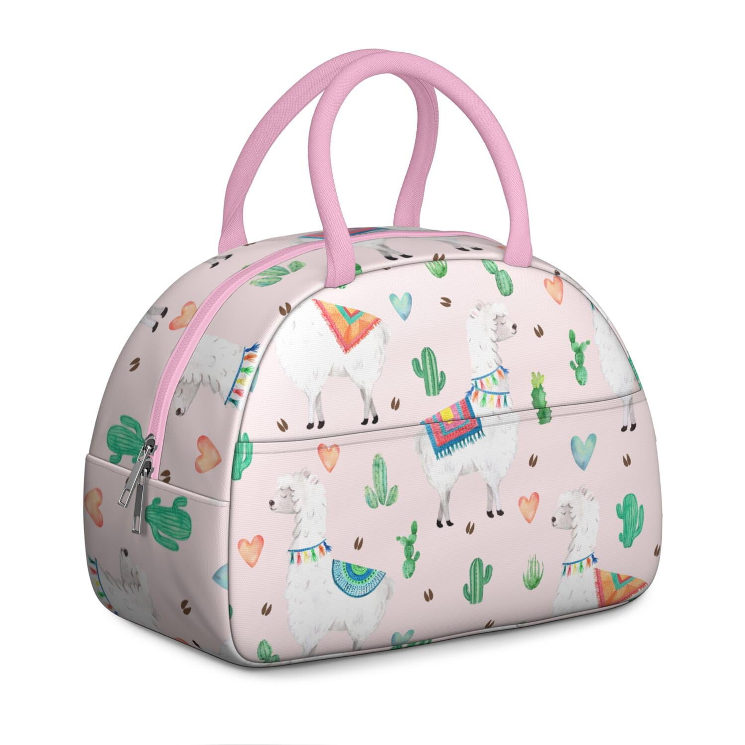 Cartoon Llama Lunch Tote – Adorable Alpaca Print, Reusable and ...