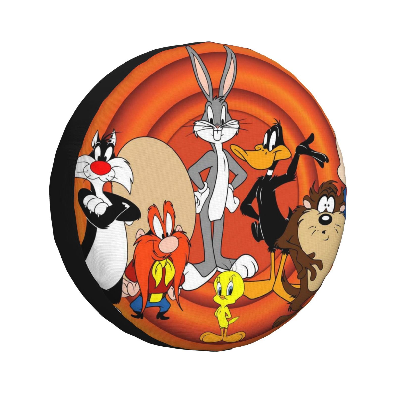 Cartoon Looney Tunes Spare Tire Cover Universal Wheel Tire Cover Dust ...