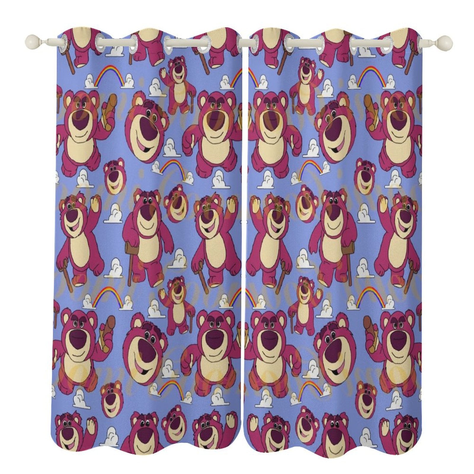 Cartoon Lotso Bear Curtains 72 Inch,Blackout Curtains,Cartoon Curtains ...