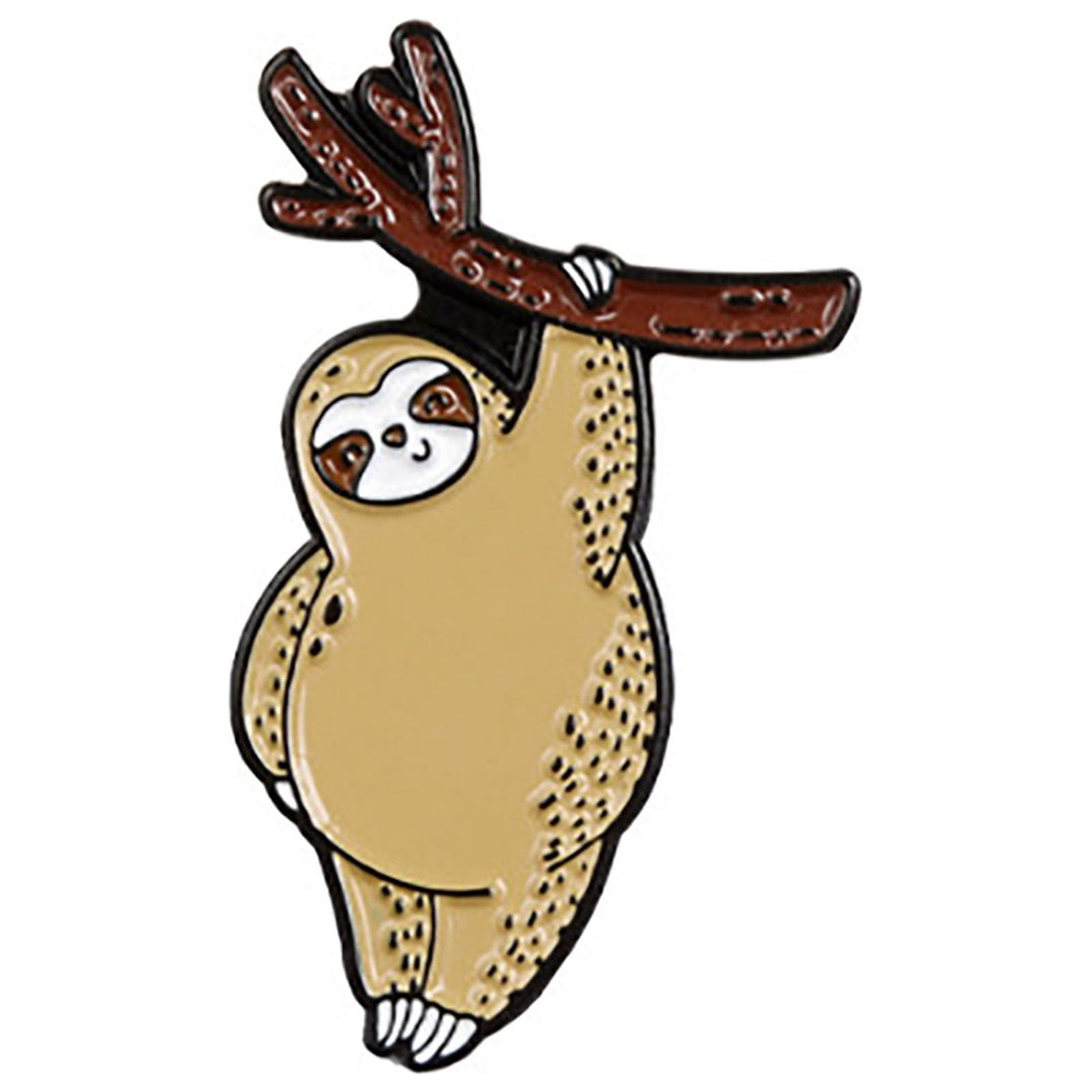 Cartoon Love Sloth Funny Action Man With One Hand Holding Branches ...