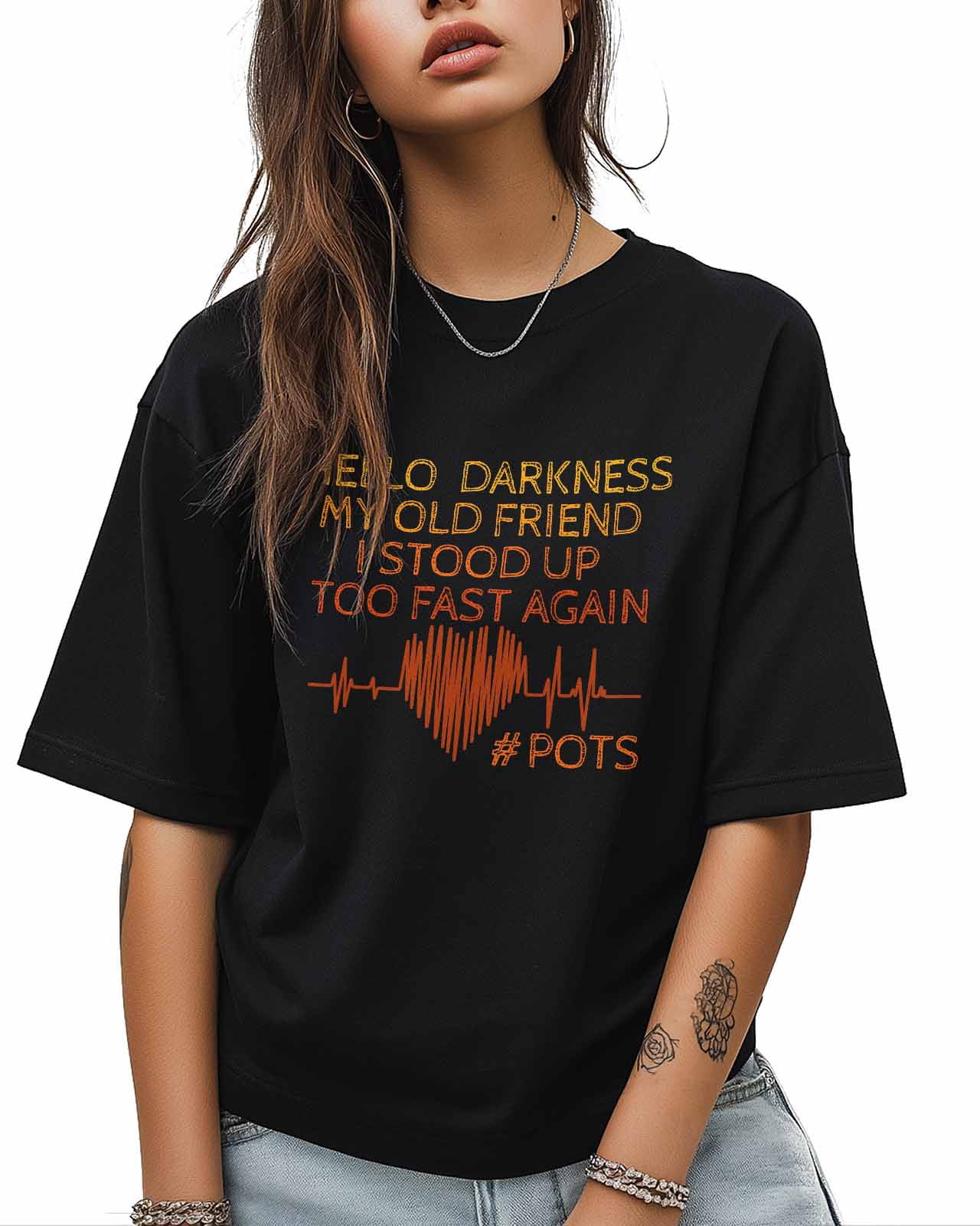 Cartoon Love T Shirts for Women Short Sleeve Cotton Crewneck T-Shirt ...