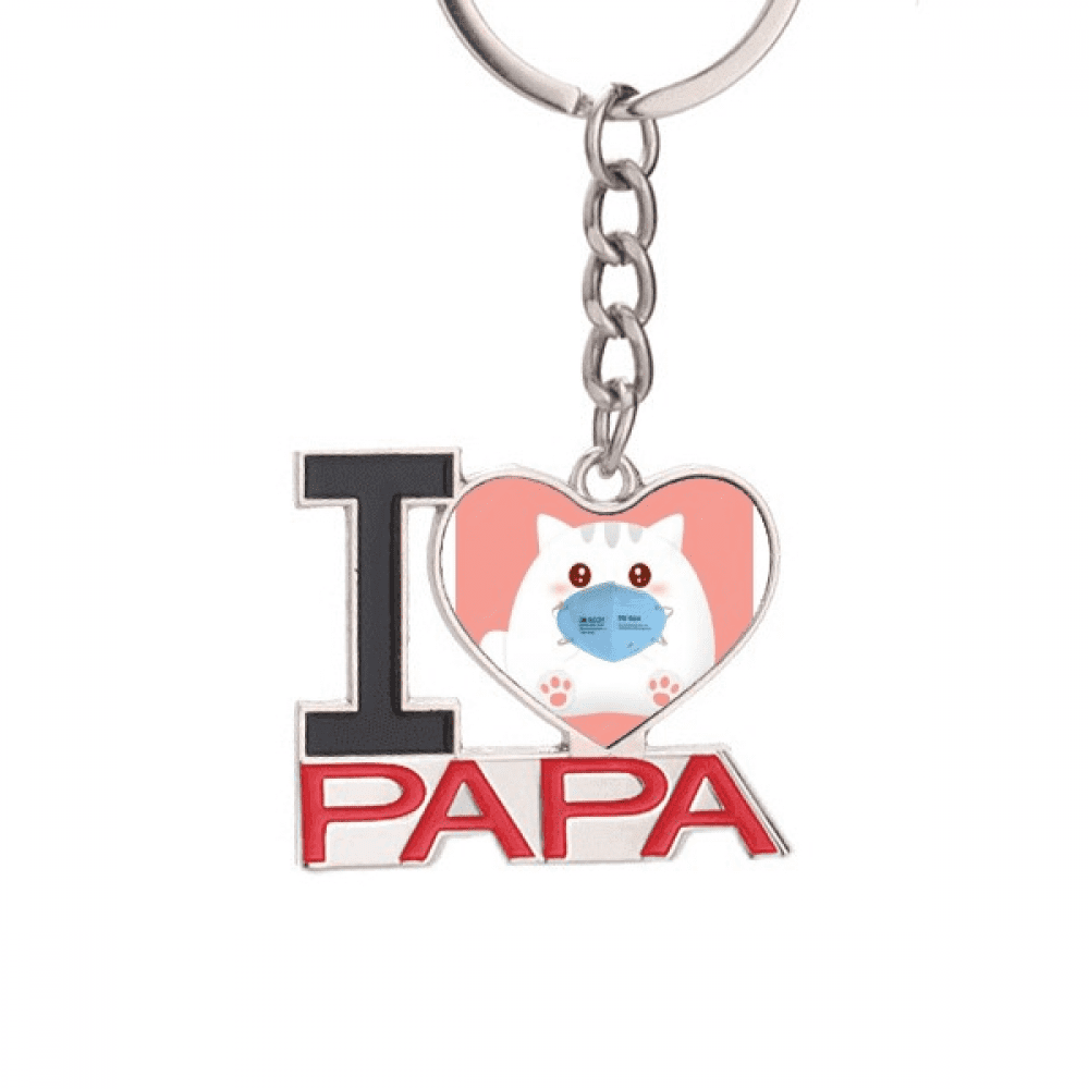 Cartoon Lovely Cat Likeable Sweet Keychain Metal Keyring Holder Love ...