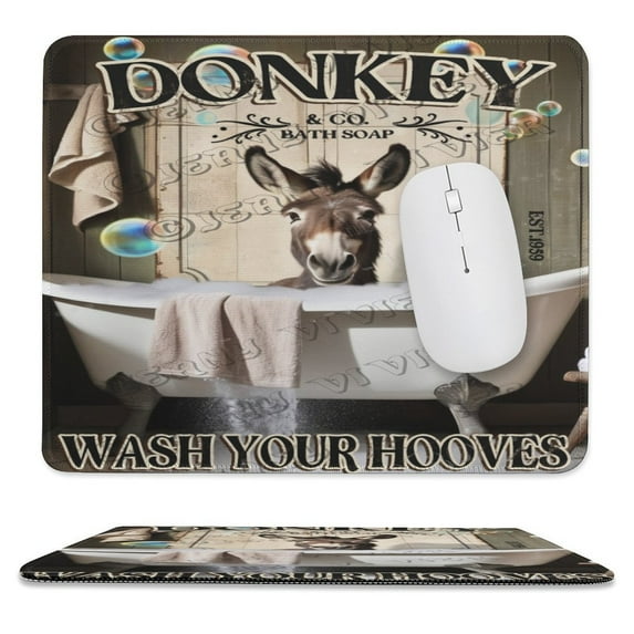 Cartoon Lovers Gift Donkey Lover Mouse Pad Just A Girl Who Loves ...