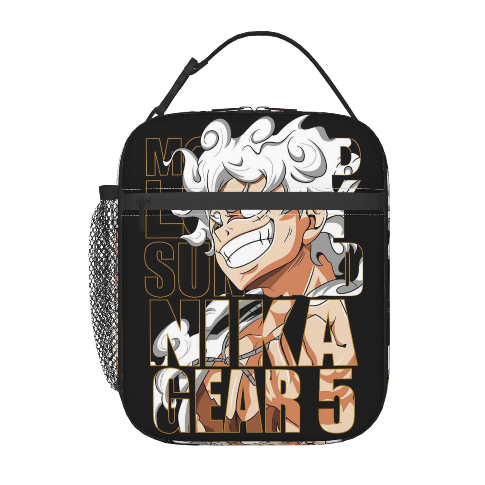 Cartoon Luffy Gear5 Insulated Lunch Box Cooler Handbags Case Tote Bags ...