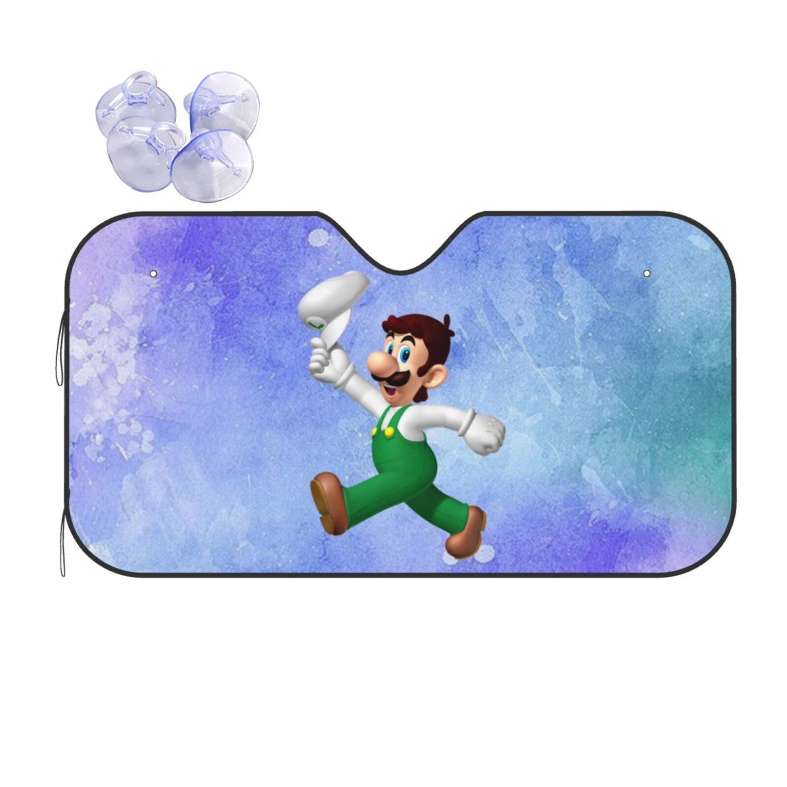 Cartoon Luigi's Mansion Car Windshield Sunshade Blocks UV Rays&Keeps ...