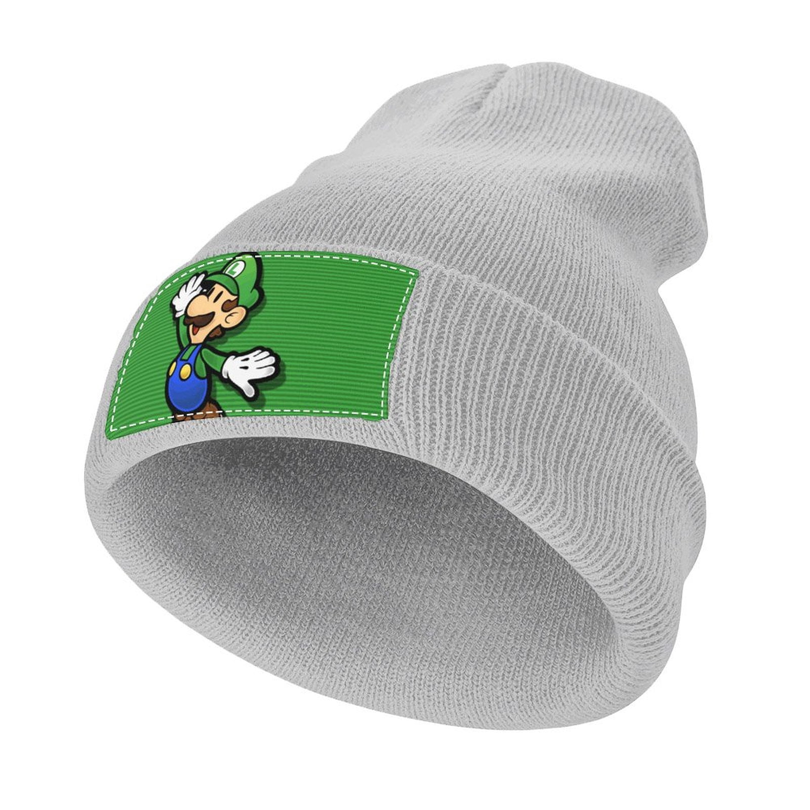 Cartoon Luigi's Mansion Stretchable Knitted Beanie Hat Daily Winter ...