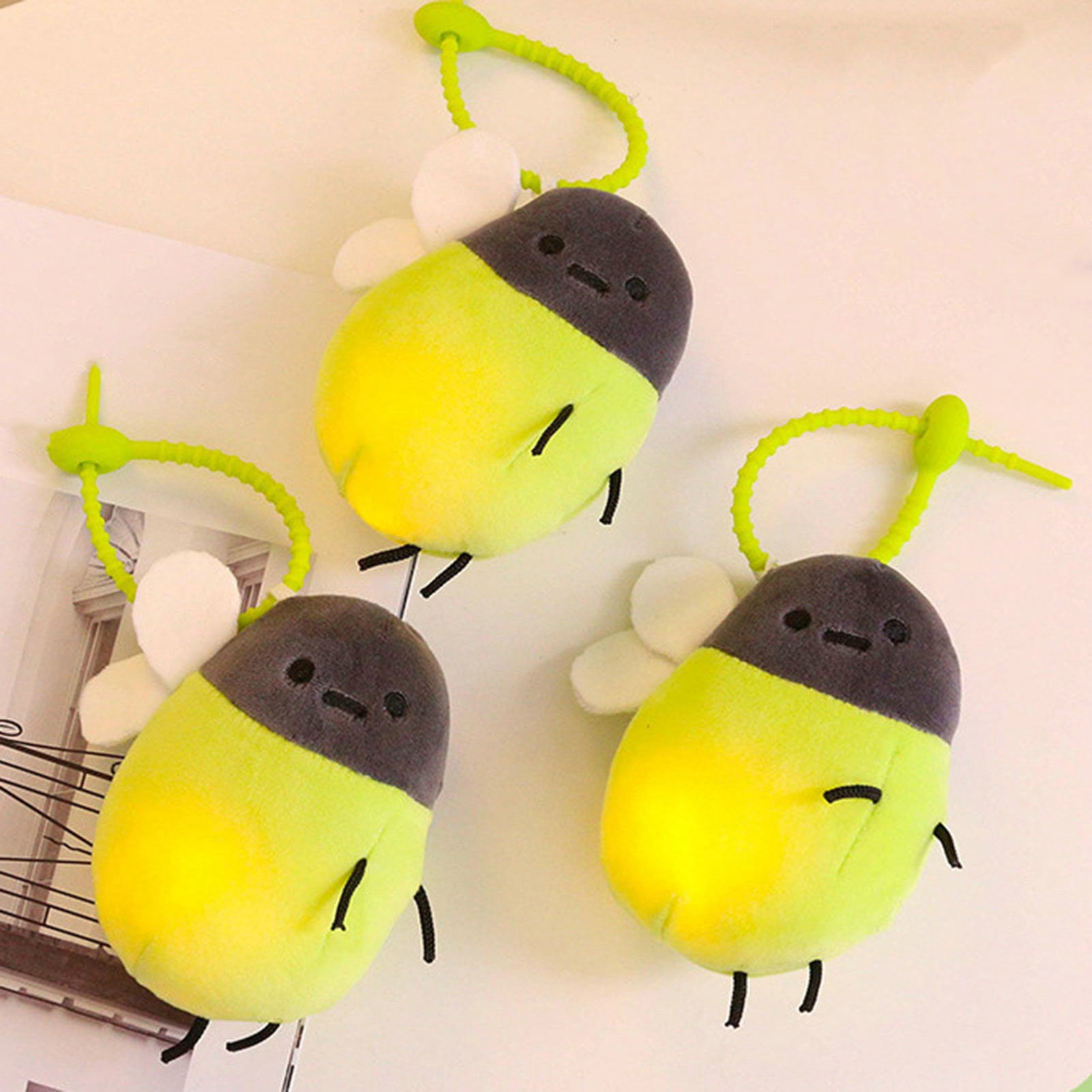 Cartoon Luminous Firefly Plush Doll - Bag Pendant Toy - Walmart.com