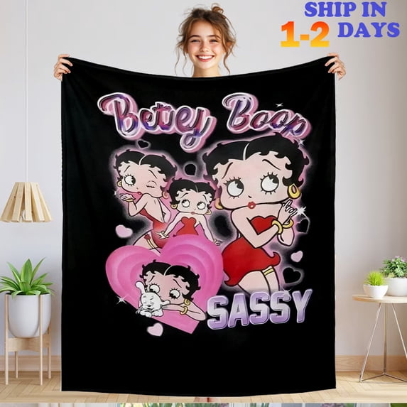 Cartoon Luxury Blanket Super Soft Flannel All-Season Throw Lightweight ...