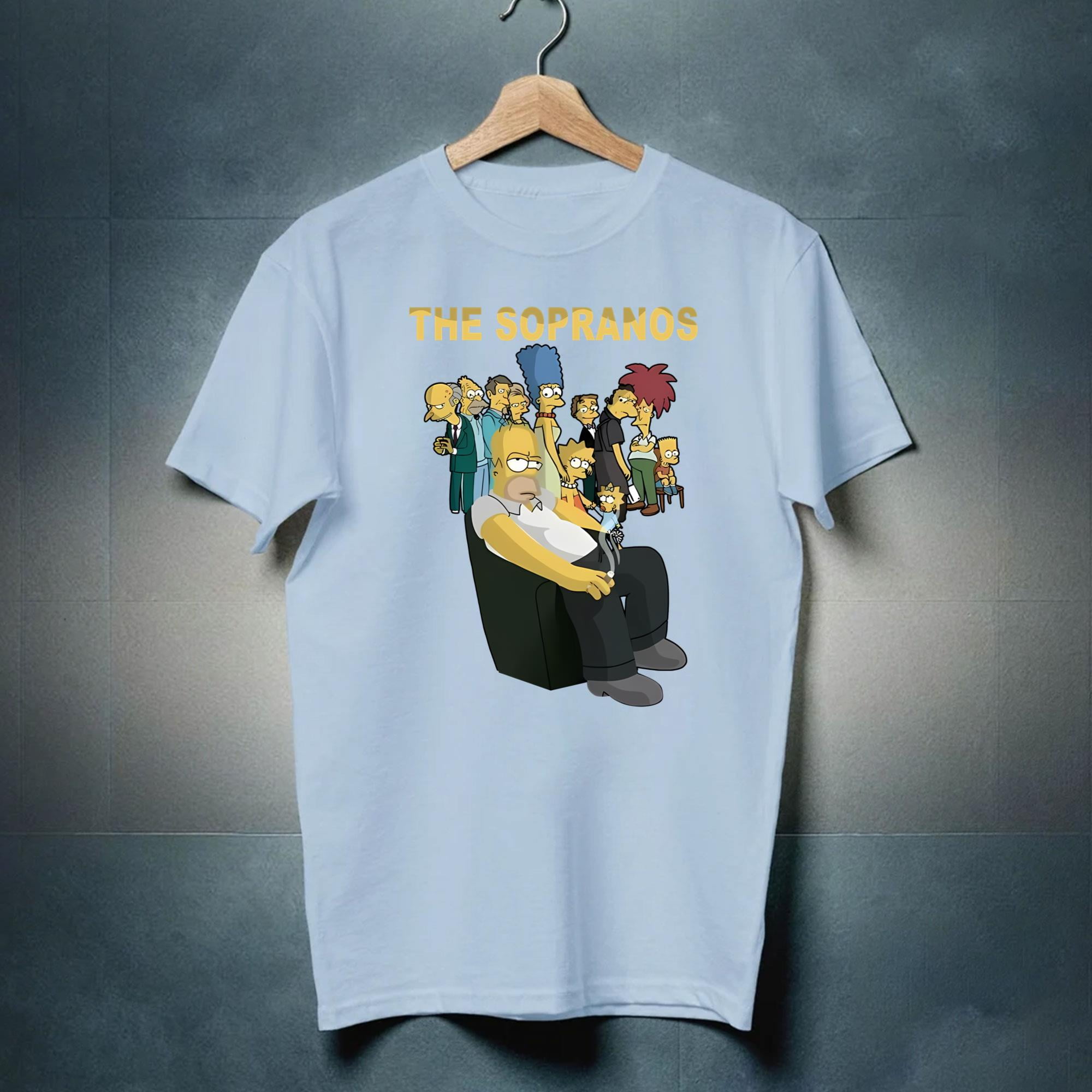 Cartoon Mafia Family Mashup Shirt, Pop Culture Satire Graphic Tee ...