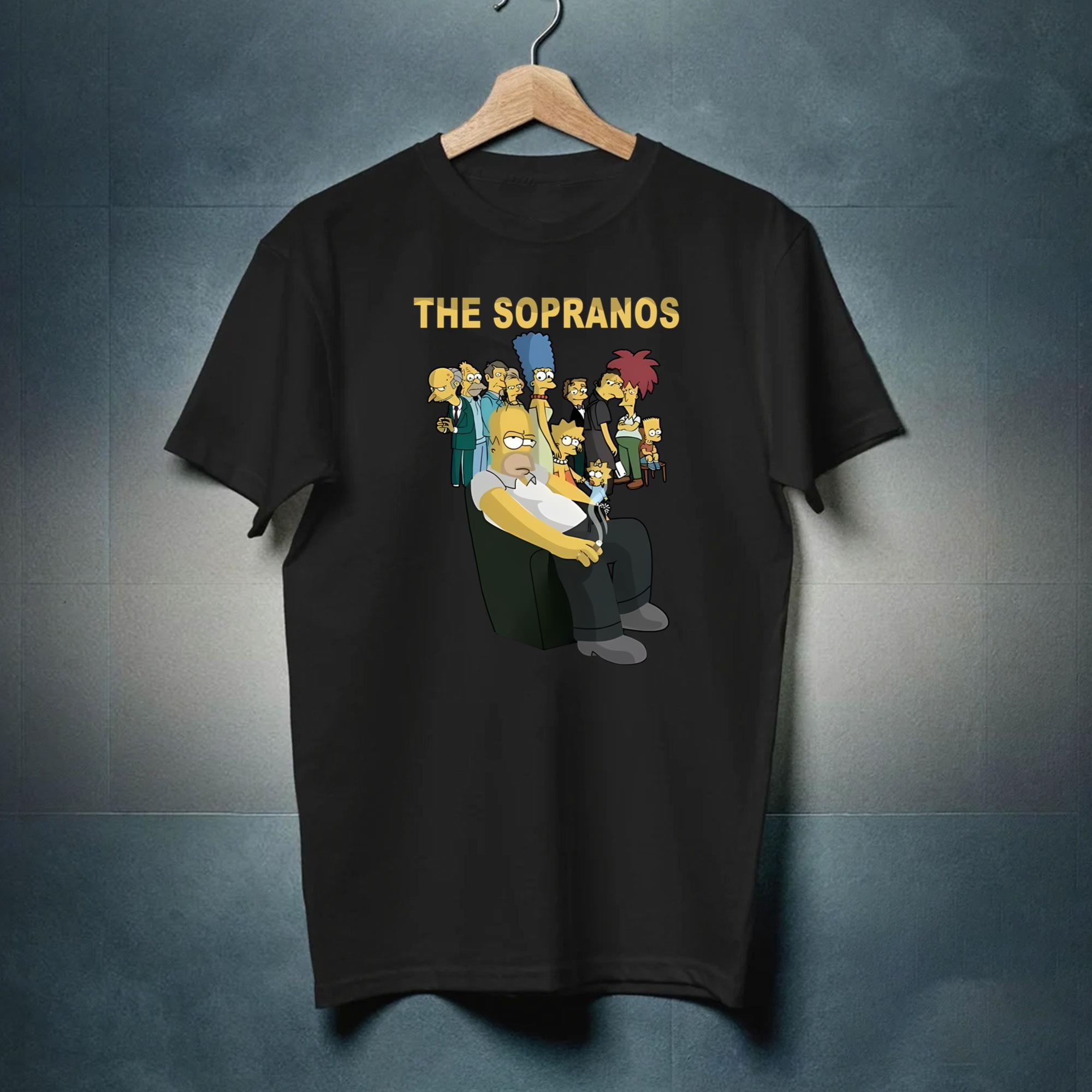 Cartoon Mafia Family Mashup Shirt, Pop Culture Satire Graphic Tee, Funny TV Parody Vibe Shirt ...