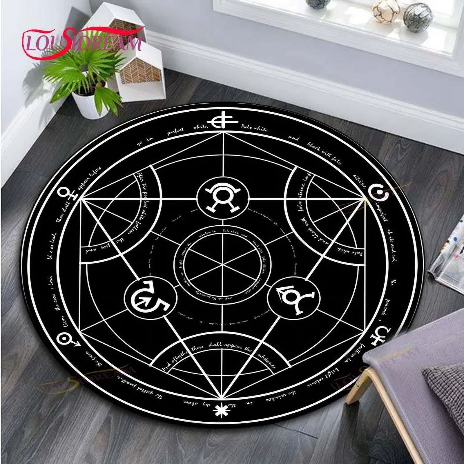 Cartoon Magic Circle Rug Home rative Round Carpet Soft Fashion Area ...