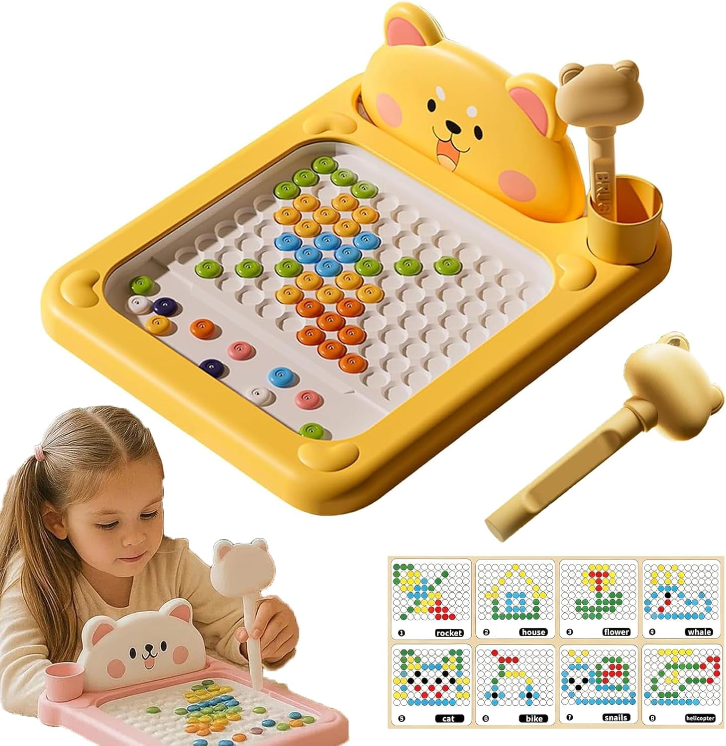 Cartoon Magnetic Drawing Board, Cute Magnetic Drawing Pad for Kids ...