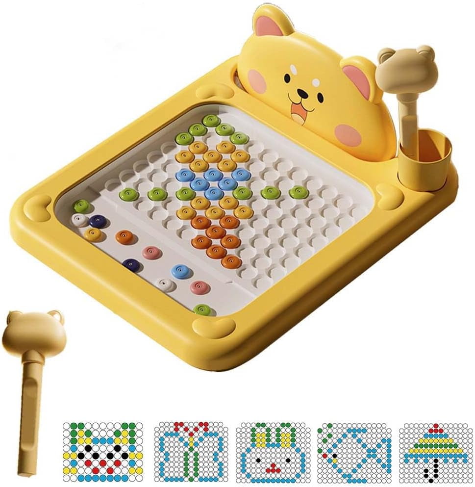 Cartoon Magnetic Drawing Board, Shiba Bear Dot Art Design, ABS Cartoon ...
