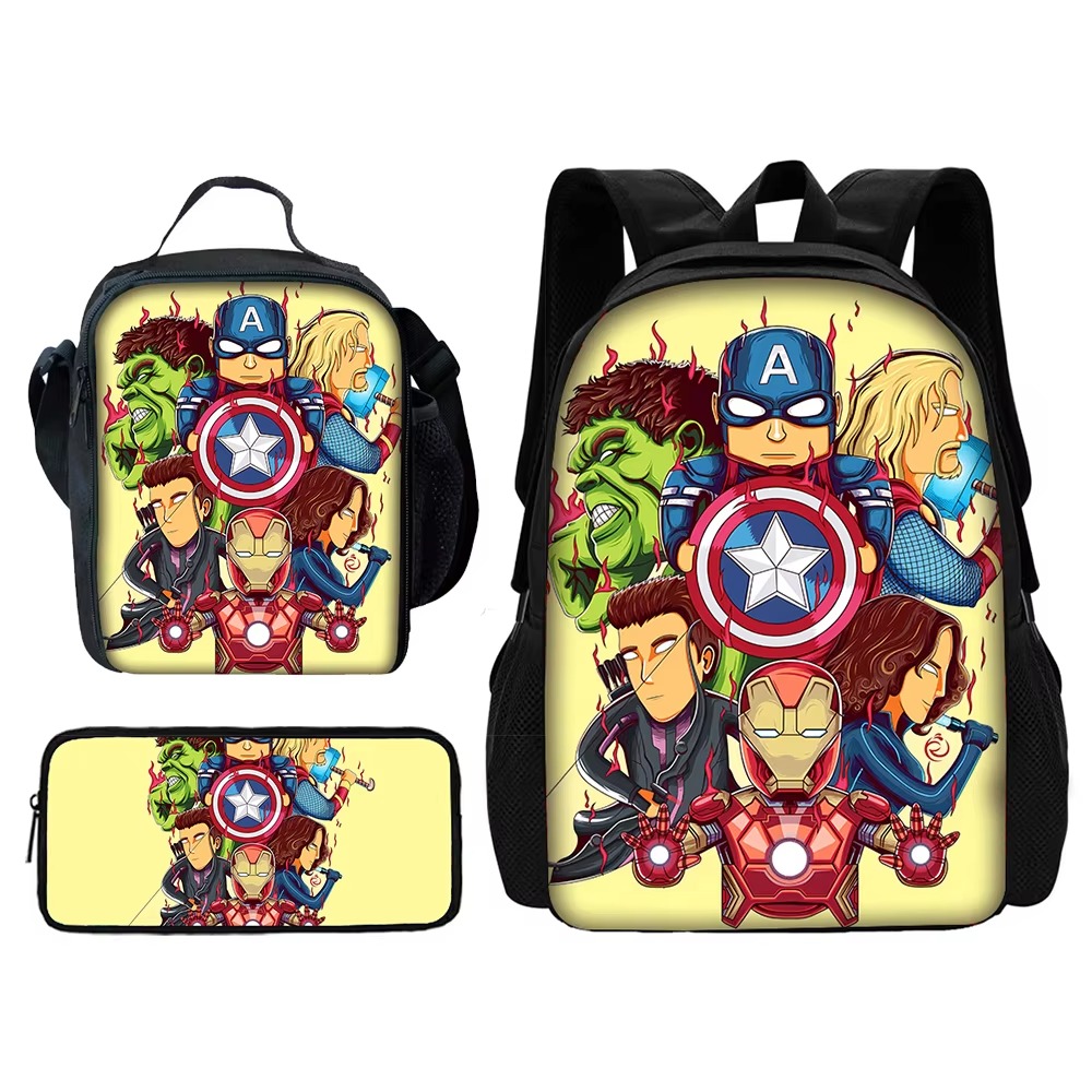 SALQGBUW M-Marvels Iron backpack outdoor bag 3 in 1 bookbag shoulder ...