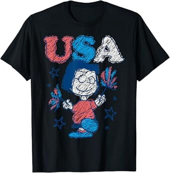 Cartoon Marcie Usa Pom Poms Fourth Of July T-Shirt Unisex S To 5XL ...