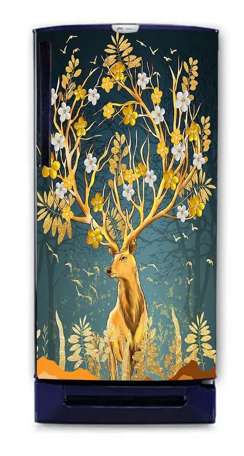 Cartoon Marine Life Refrigerator Stickers Underwater World Animals ...