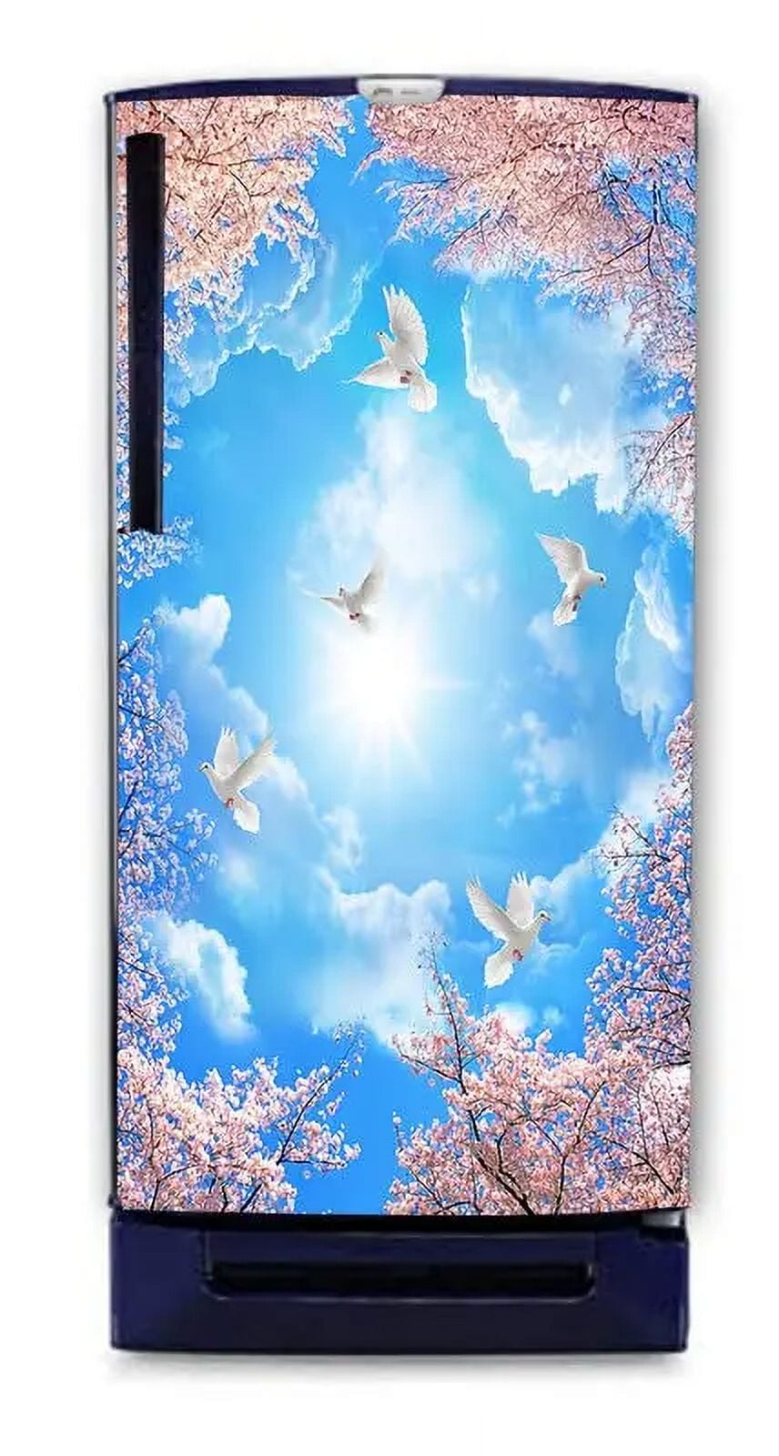 Cartoon Marine Life Refrigerator Stickers Underwater World Animals ...