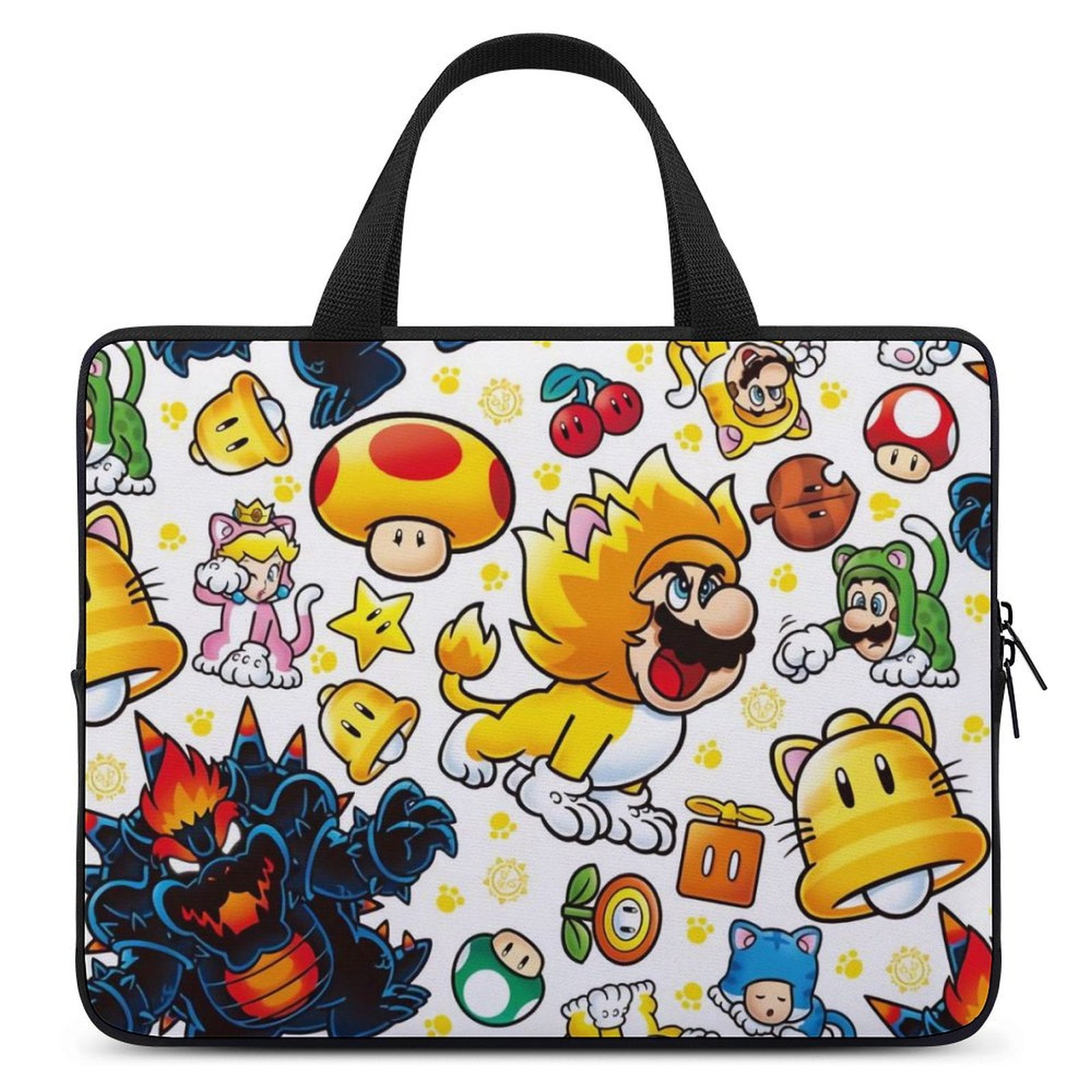 Cartoon Mario Cat Laptop Bag for Women Men 13 Inch,Laptop Tote Work Bag ...