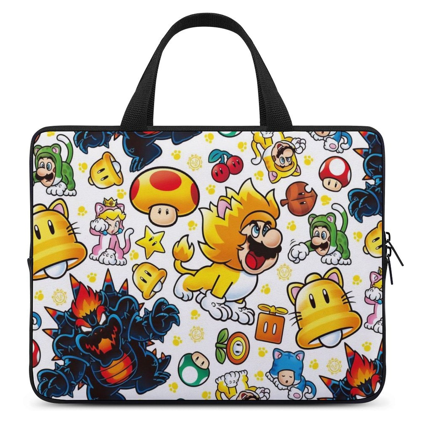 Cartoon Mario Cat Laptop Bag for Women Men 15 Inch,Laptop Tote Work Bag ...