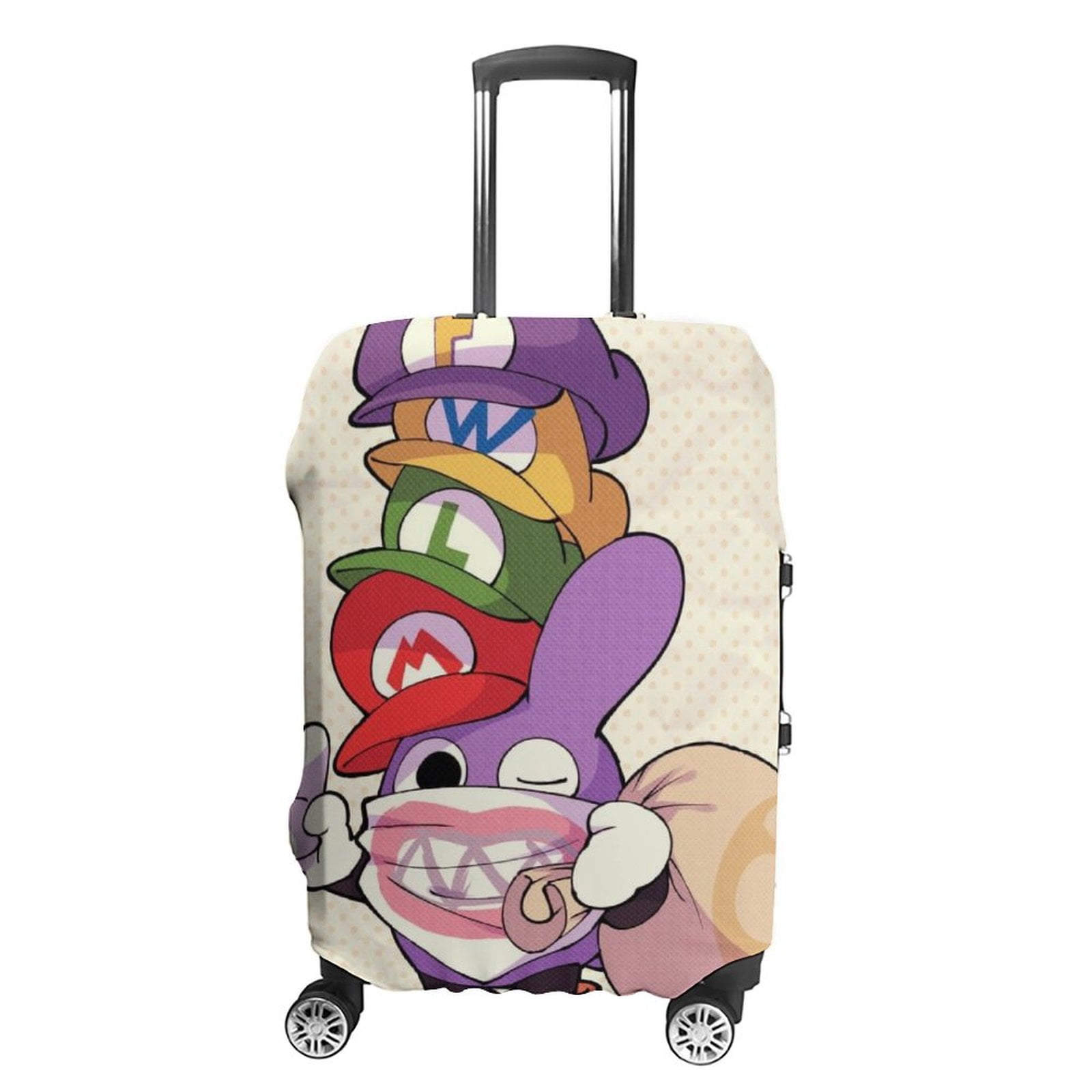 Cartoon Mario Print Suitcase Covers Luggage Protector Elastic Washable ...