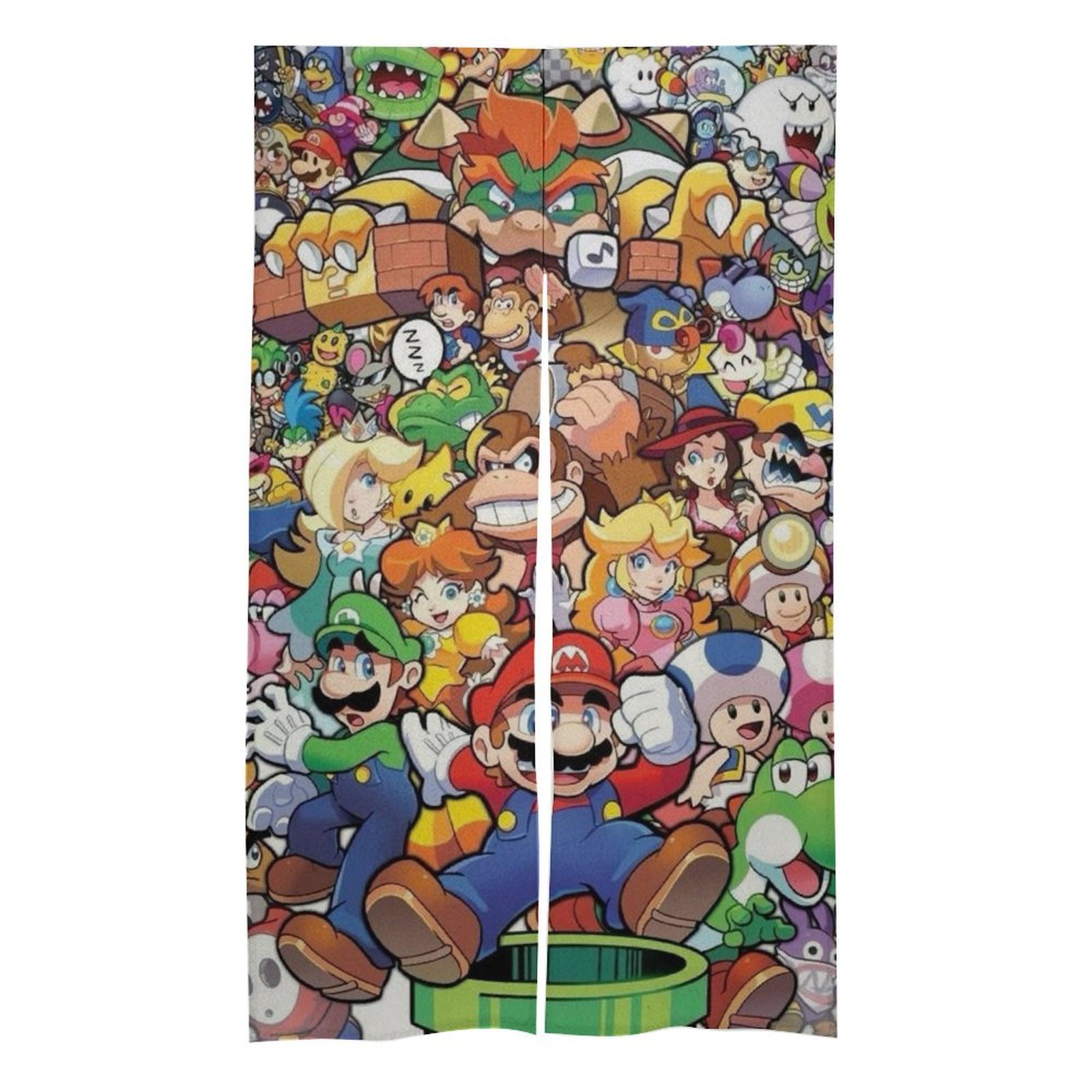 Cartoon Mario door curtain cute Mario partition curtain children's room ...