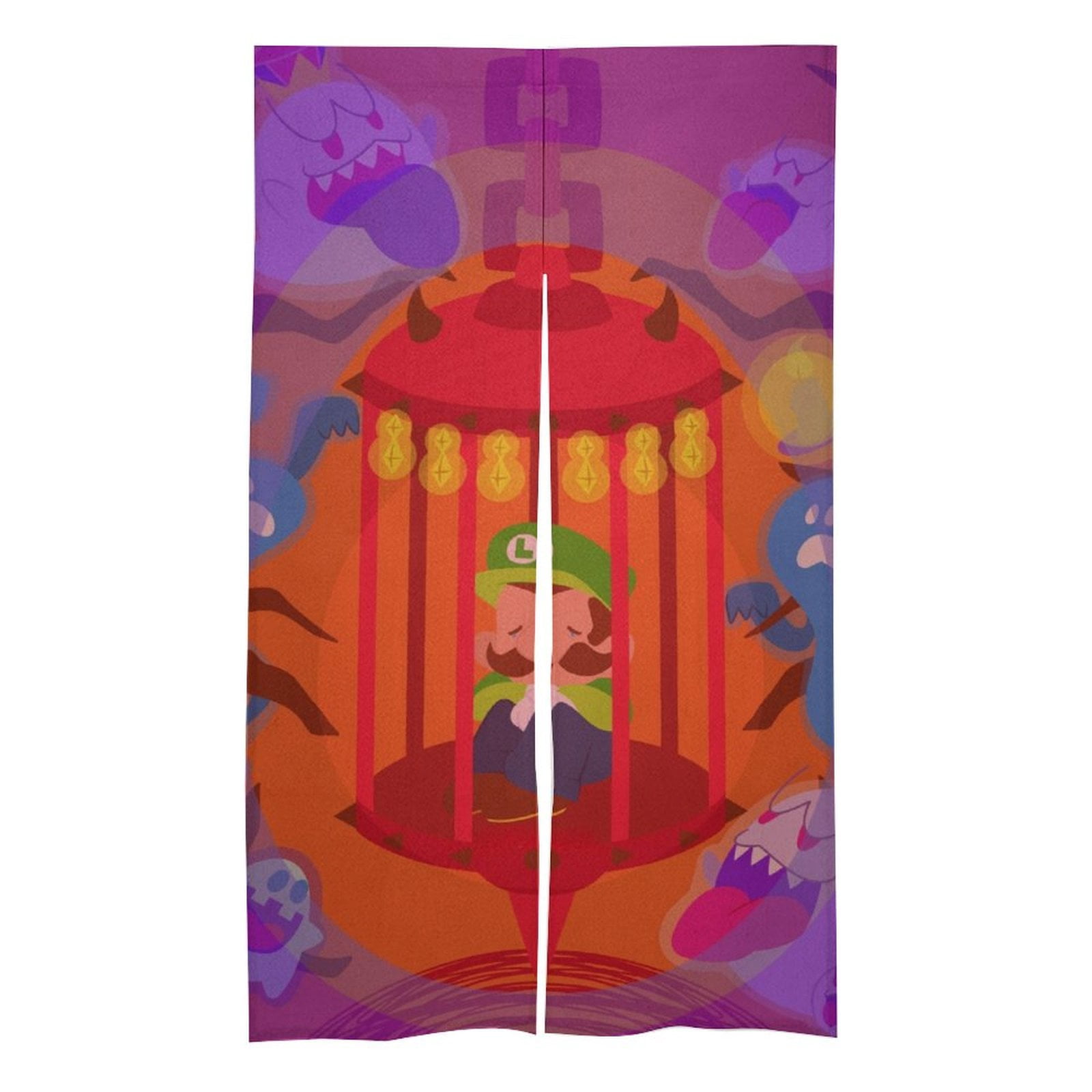 Cartoon Mario door curtain cute Mario partition curtain children's room ...