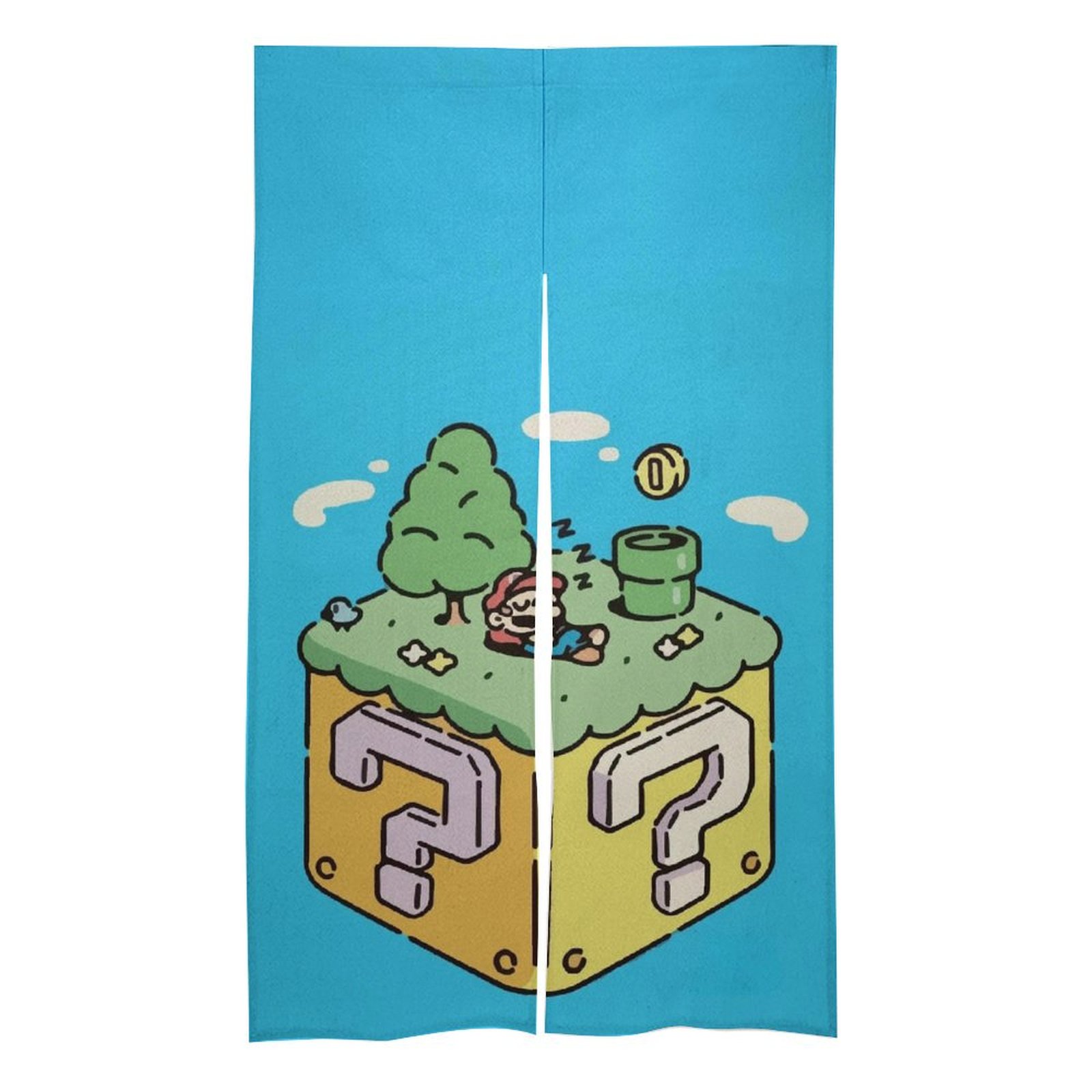 Cartoon Mario door curtain cute Mario partition curtain children's room ...