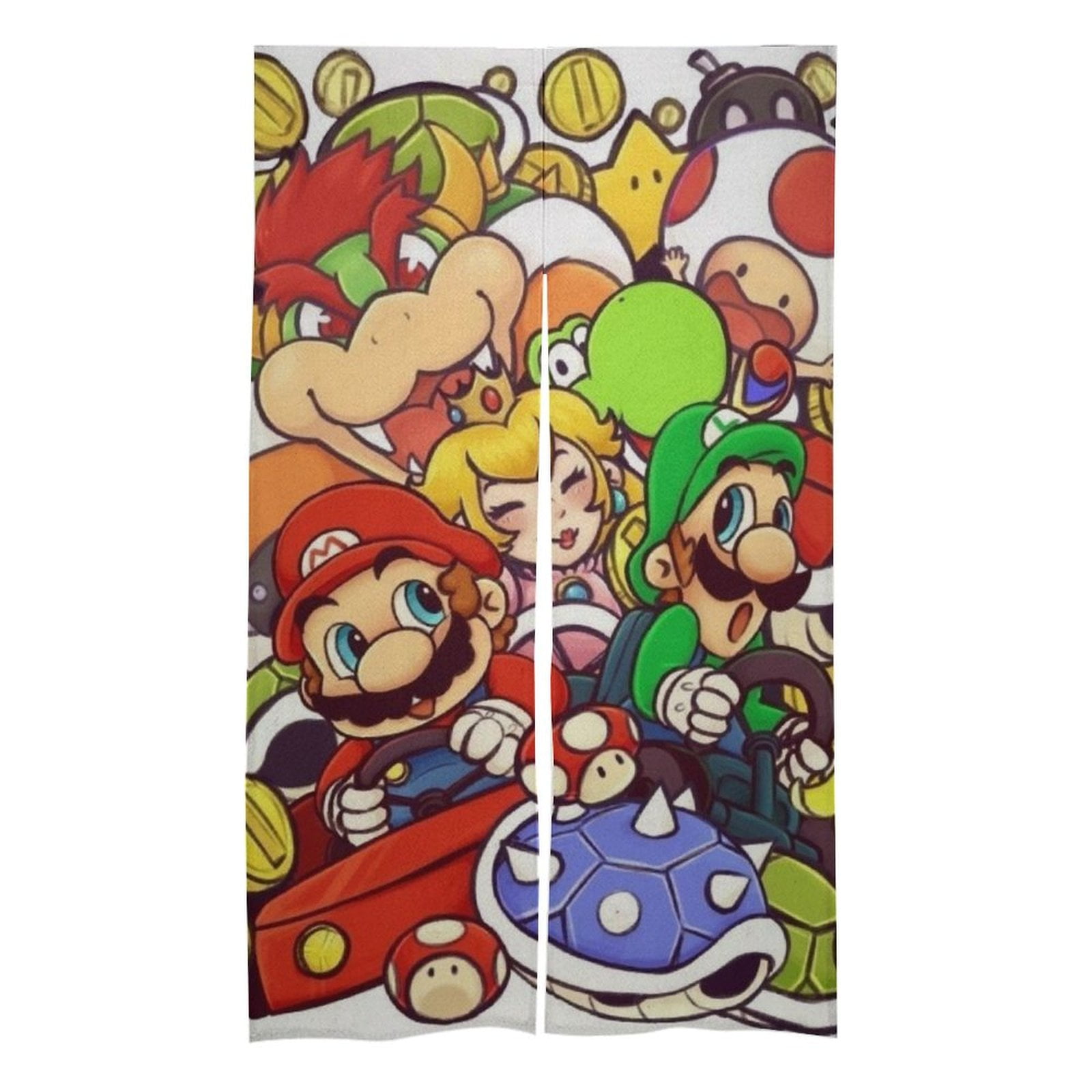 Cartoon Mario door curtain cute Mario partition curtain children's room ...