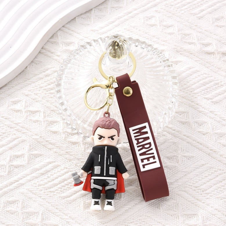 Cartoon Marvel Keychain Soft Rubber Heroes League Series Creative ...