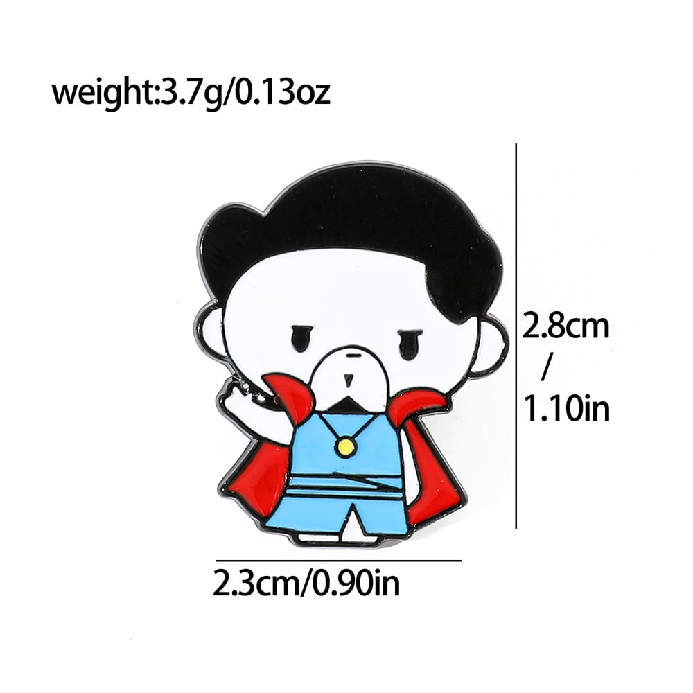 Cartoon Marvel Superhero Metal Brooch Creative Thanos Spider-Man Drip ...