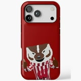 Cartoon Mascot Badger Sports Lover Art for iPhone Case 17 through 11 ...