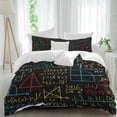Cartoon Math 4 Piece Duvet Cover Set Full Size Abstract Number Chart ...