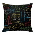 Cartoon Math Throw Pillow Cover Abstract Number Chart Pattern Geometric ...