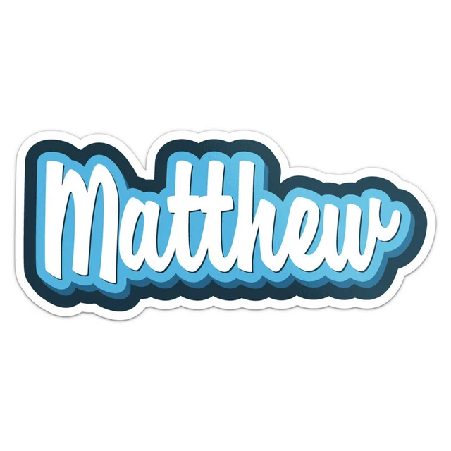 Cartoon Matthew Male Sticker Phone Decal Water Bottle Stickers Car ...