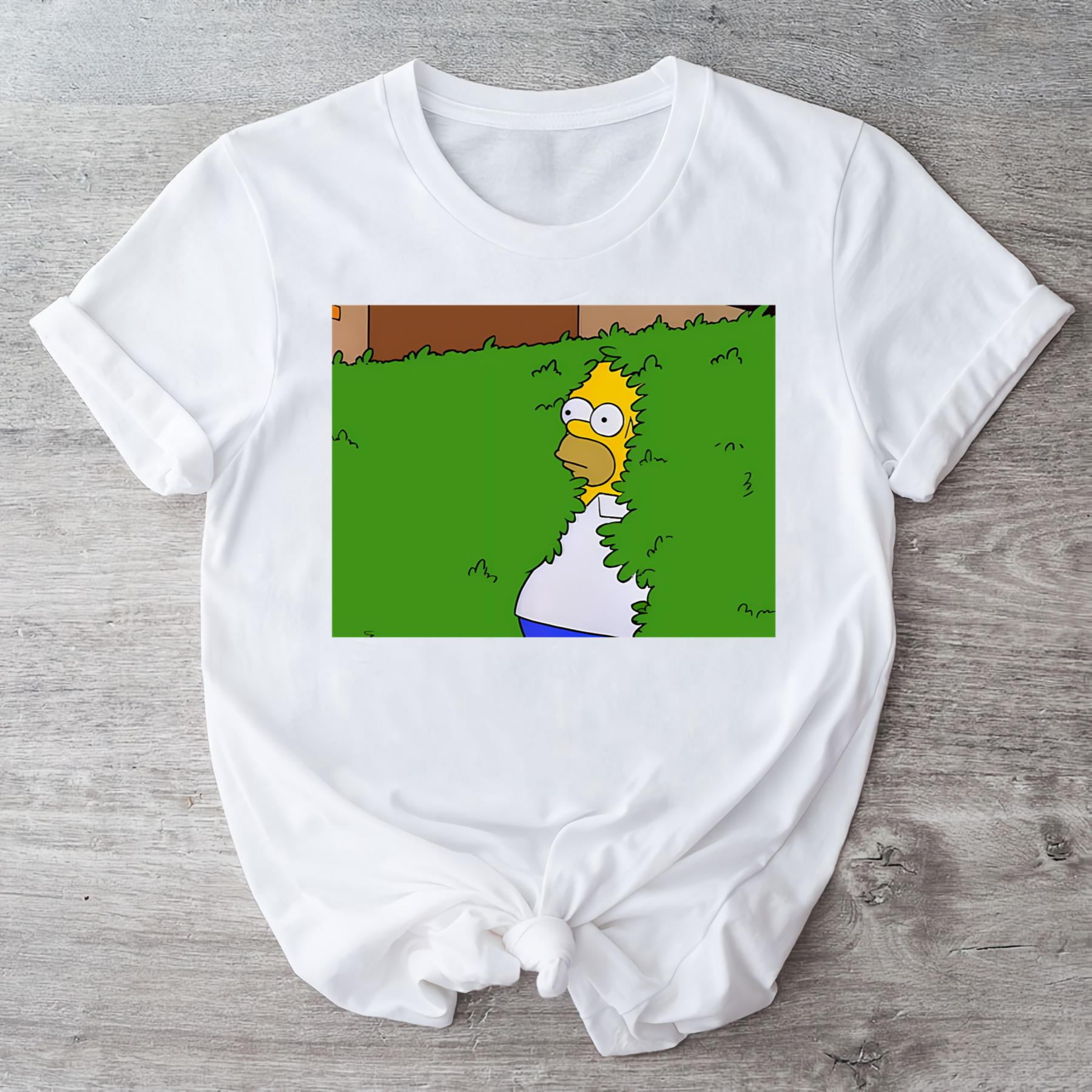 Cartoon Meme Graphic T-shirt, Homer-Inspired Design - Walmart.com
