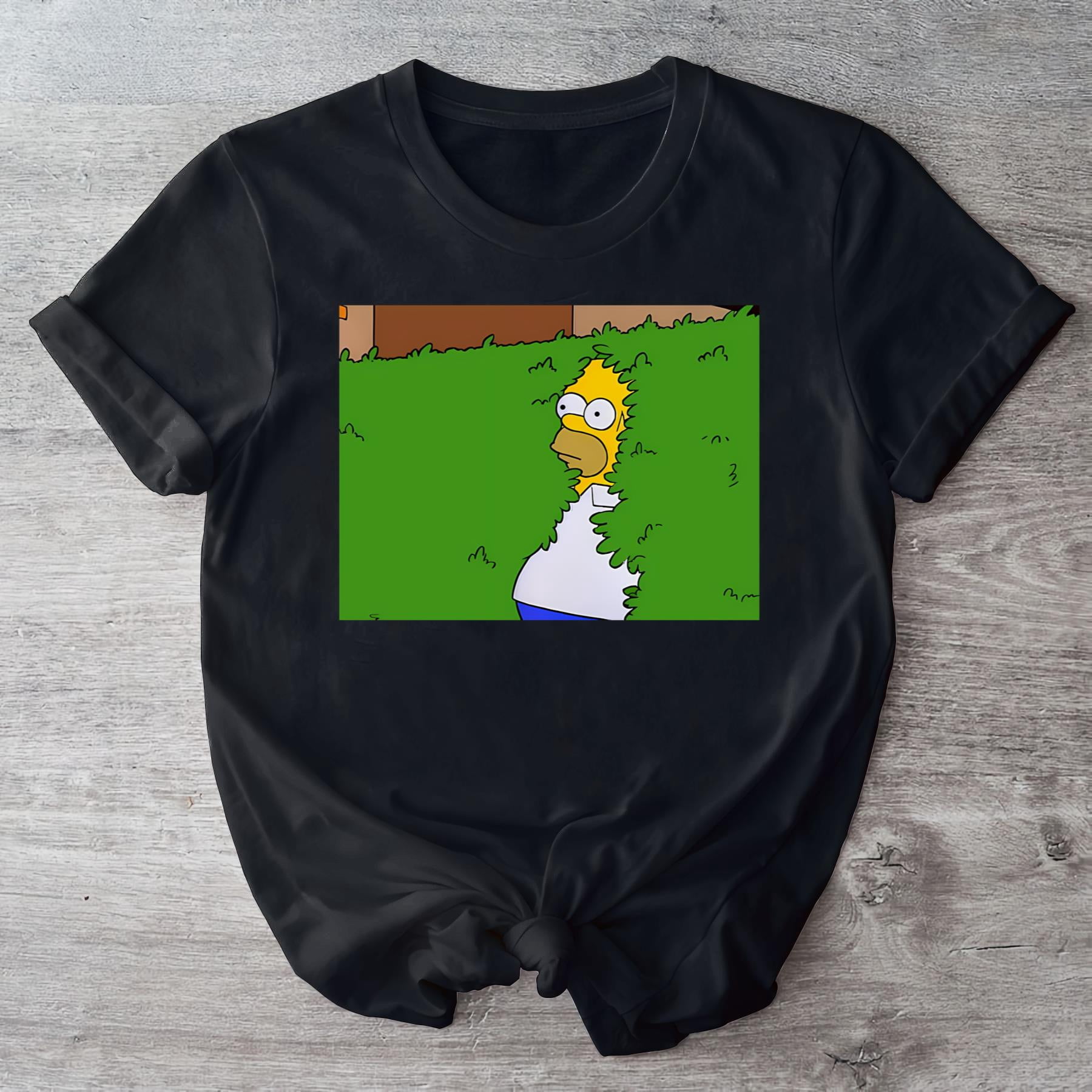 Cartoon Meme Graphic T-shirt, Homer-Inspired Design - Walmart.com