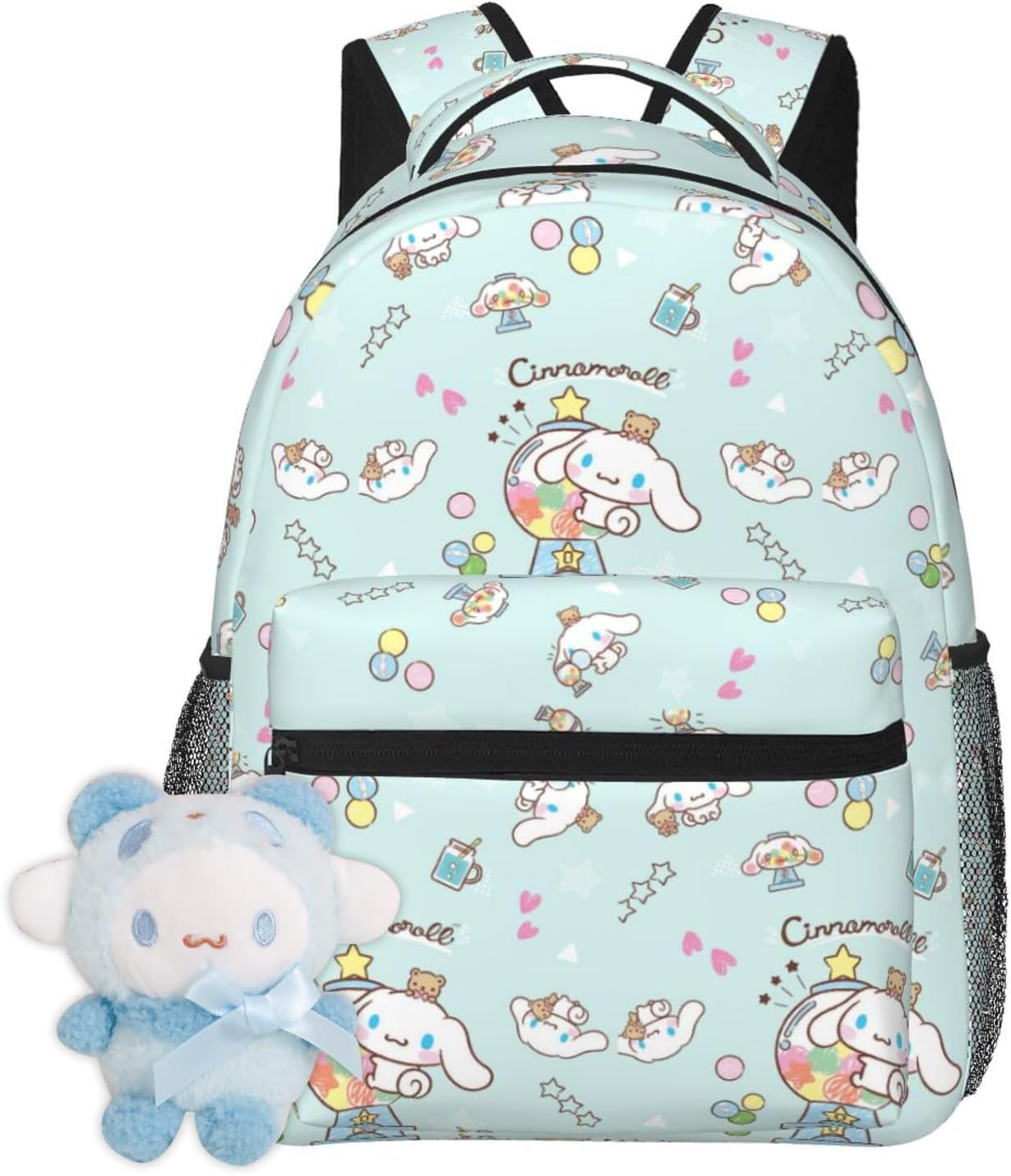 Cartoon Men And Women Backpack Cute Cinnamoroll Waterproof Large ...