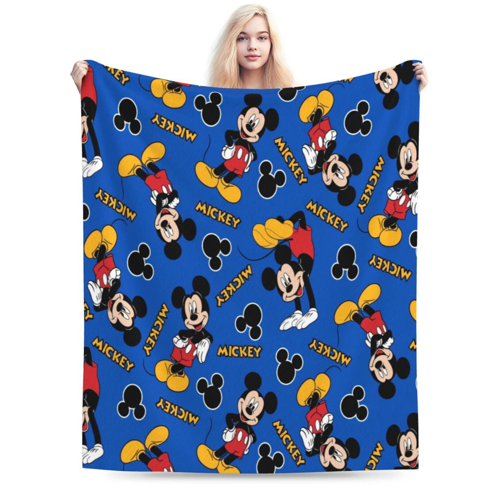 Cartoon Mi_ckey Mouse Blanket Super Soft Flannel Blanket Warm Cozy ...